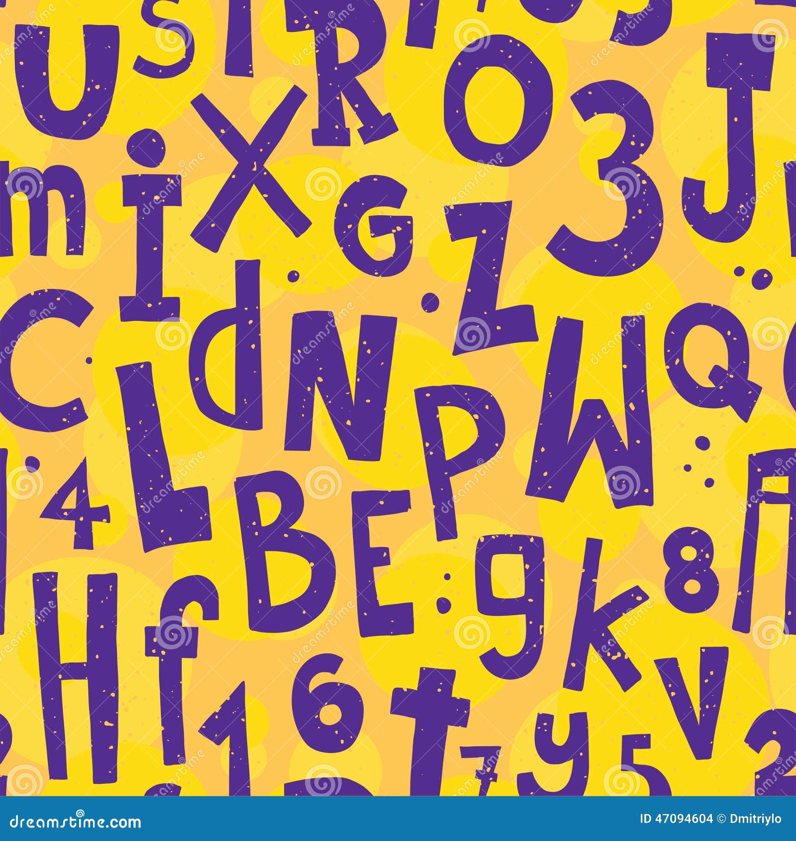 Alphabet yellow pattern stock vector. Illustration of number - 47094604