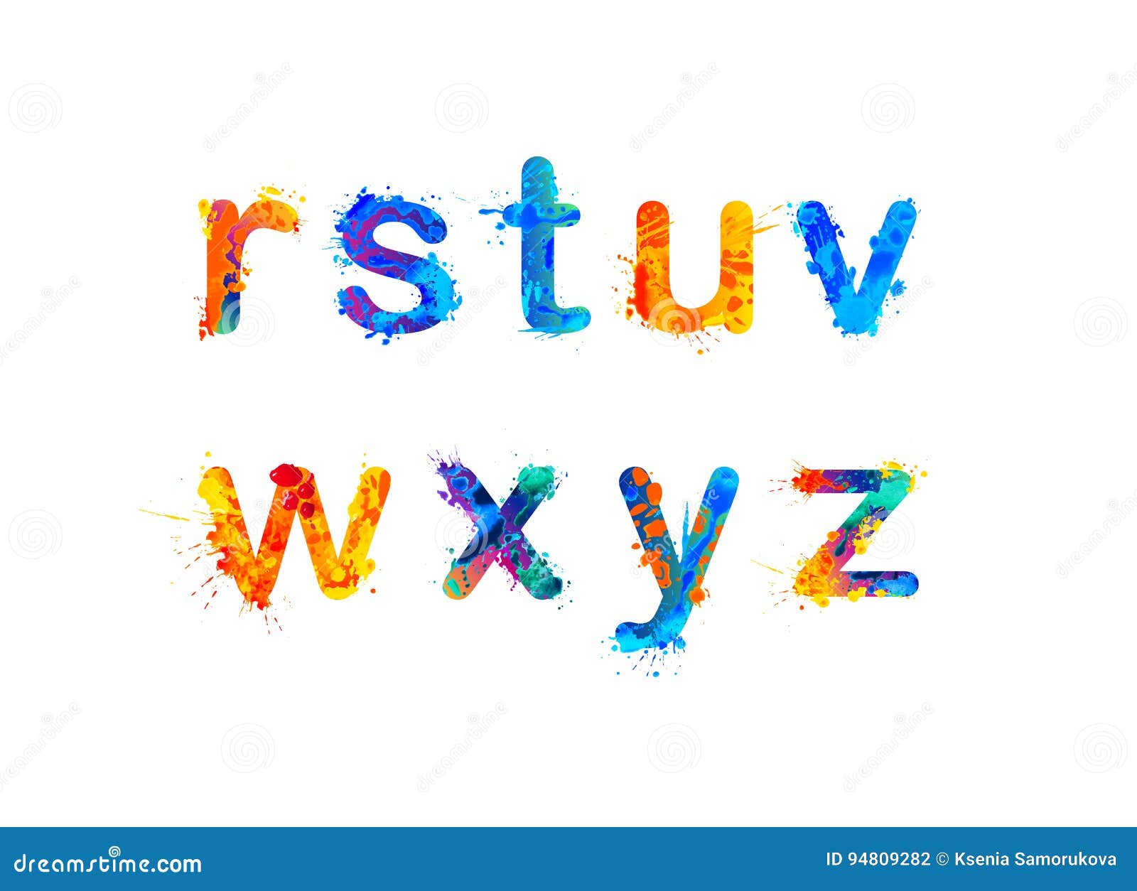 Alphabet Zeichen Teil 3 Von 3 Vektor Abbildung - Illustration von ...