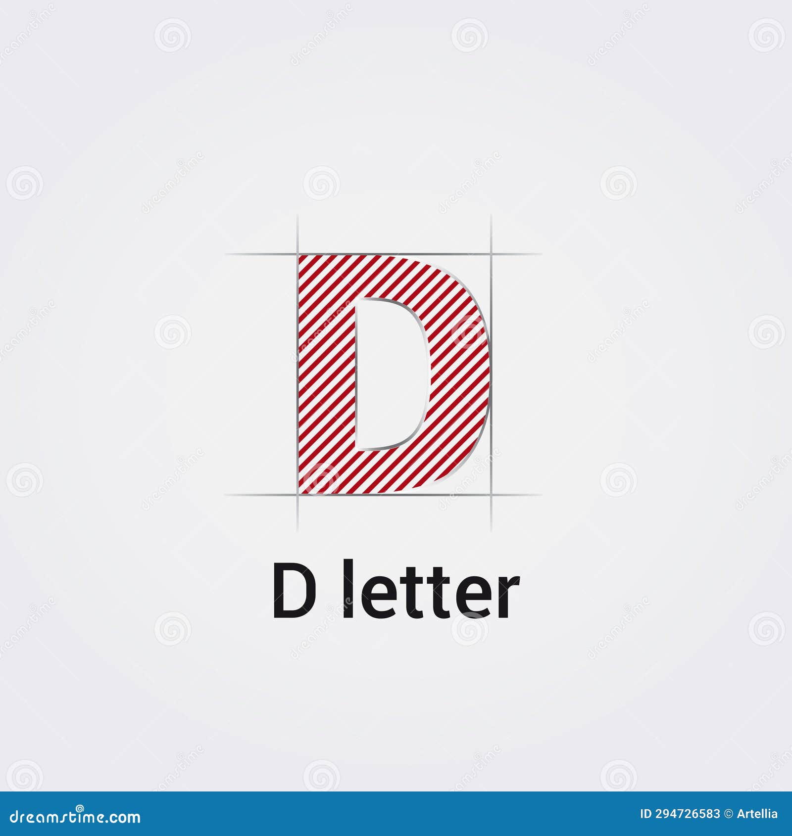 D Letter Icon Design Single Isolated Logo Design Brand Corporate ...
