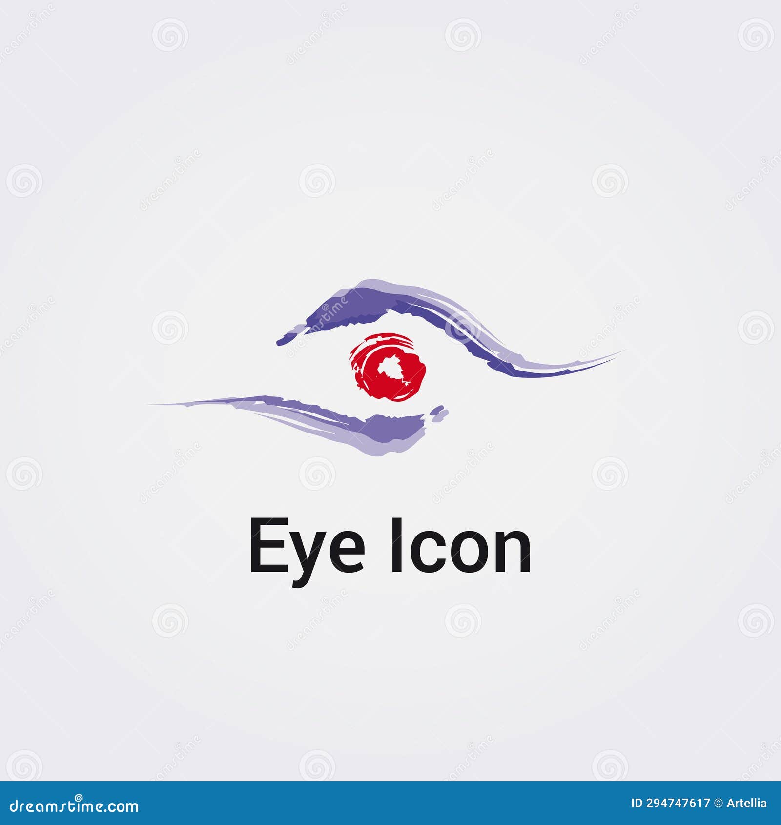 Eye Icon Logo Design - Abstract Template Various Shapes Colors Circle ...