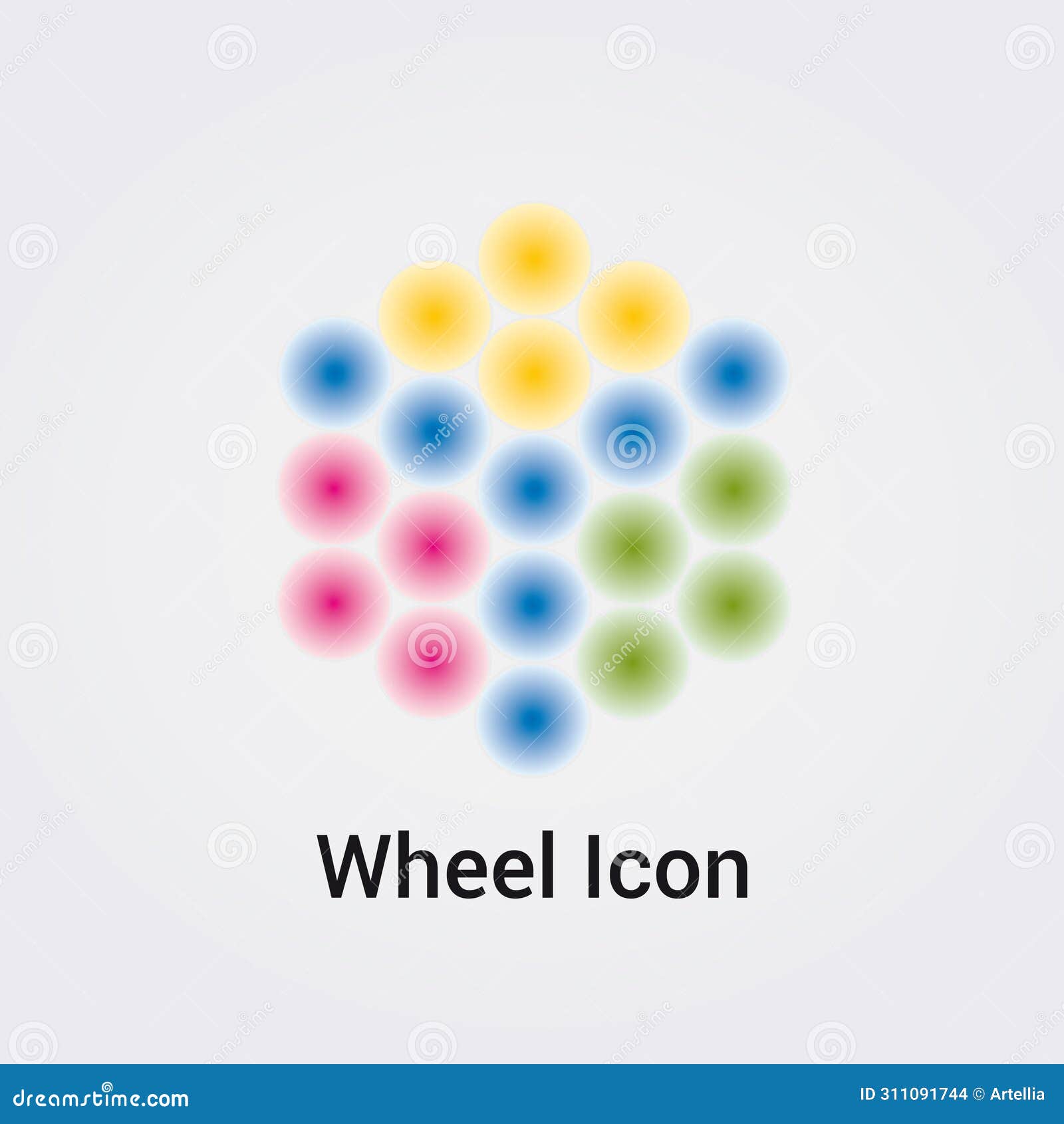 Wheel Icon Flower of Life Destiny Fate Logo Dharma Chakra Symbol Round ...