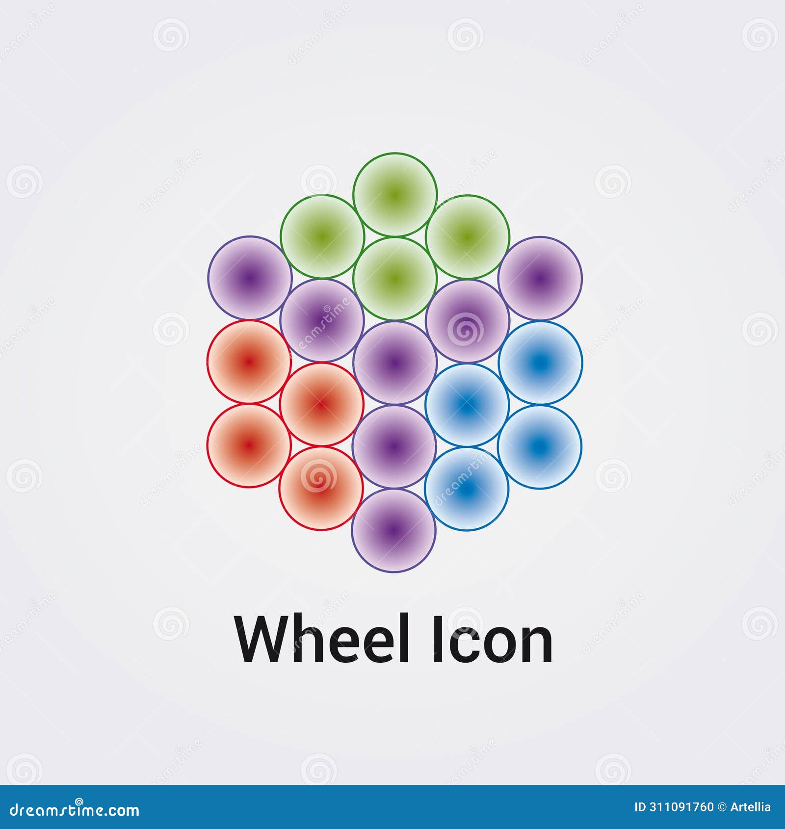 Wheel Icon Flower of Life Destiny Fate Logo Dharma Chakra Symbol Round ...