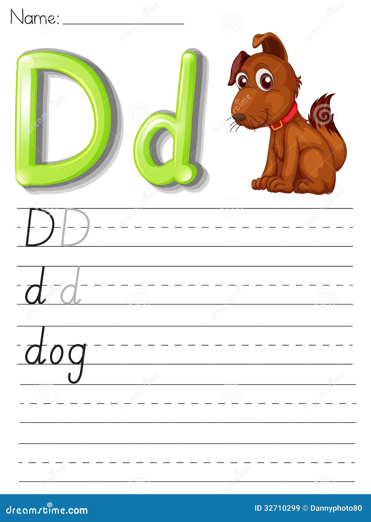 Alphabethandschrifts-Reihe vektor abbildung. Illustration von säugetier ...