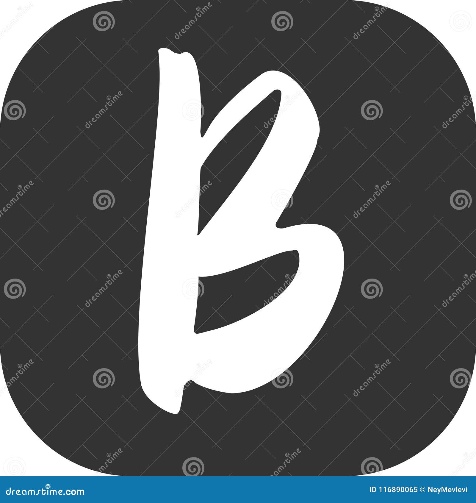 B stock vector. Illustration of organization, letter - 116890065