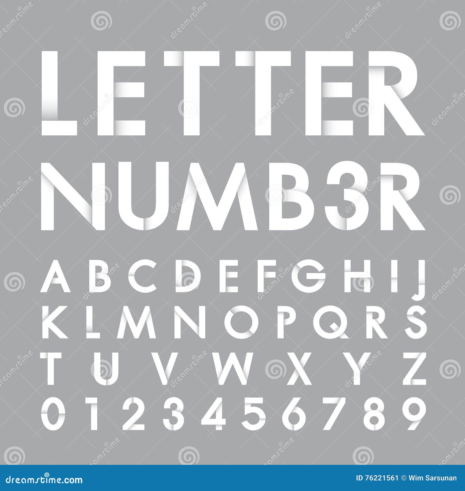 Alphabetic Font And Numbers. Vector Typography Abc Letters ...