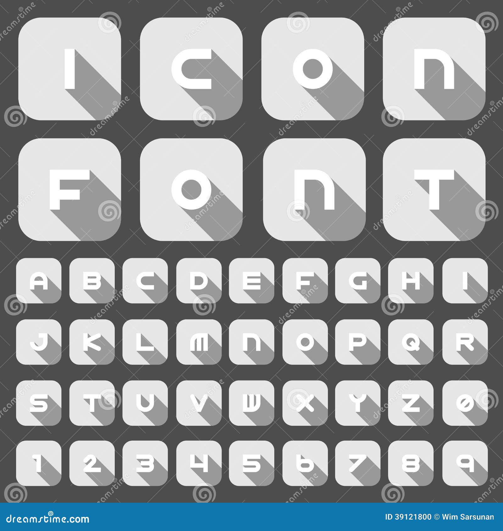 Alphabetic Font And Numbers. Vector Typography Abc Letters ...