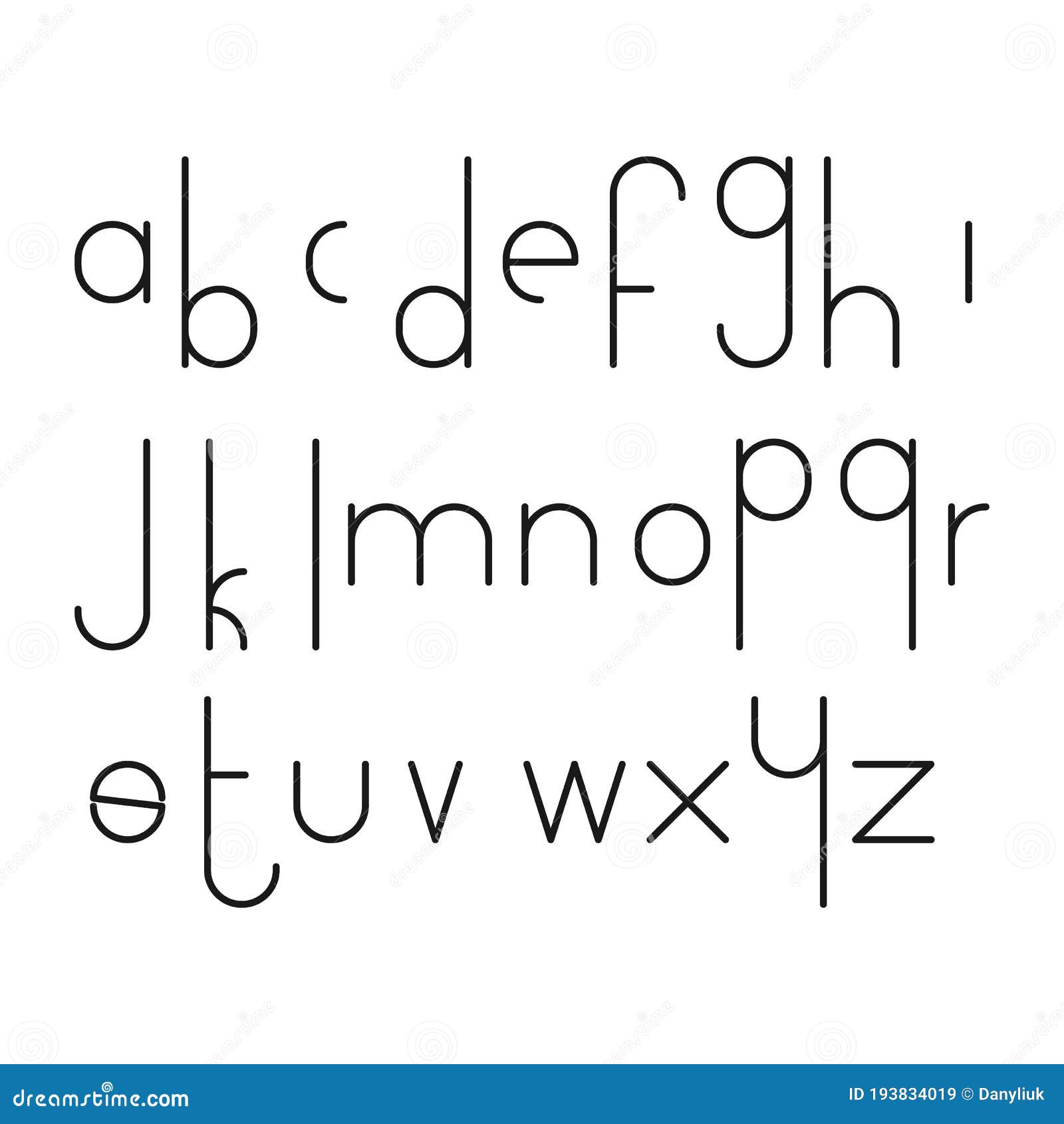 Alphabetic Font and Numbers. Vector Typography Abc Letters Stock Vector ...