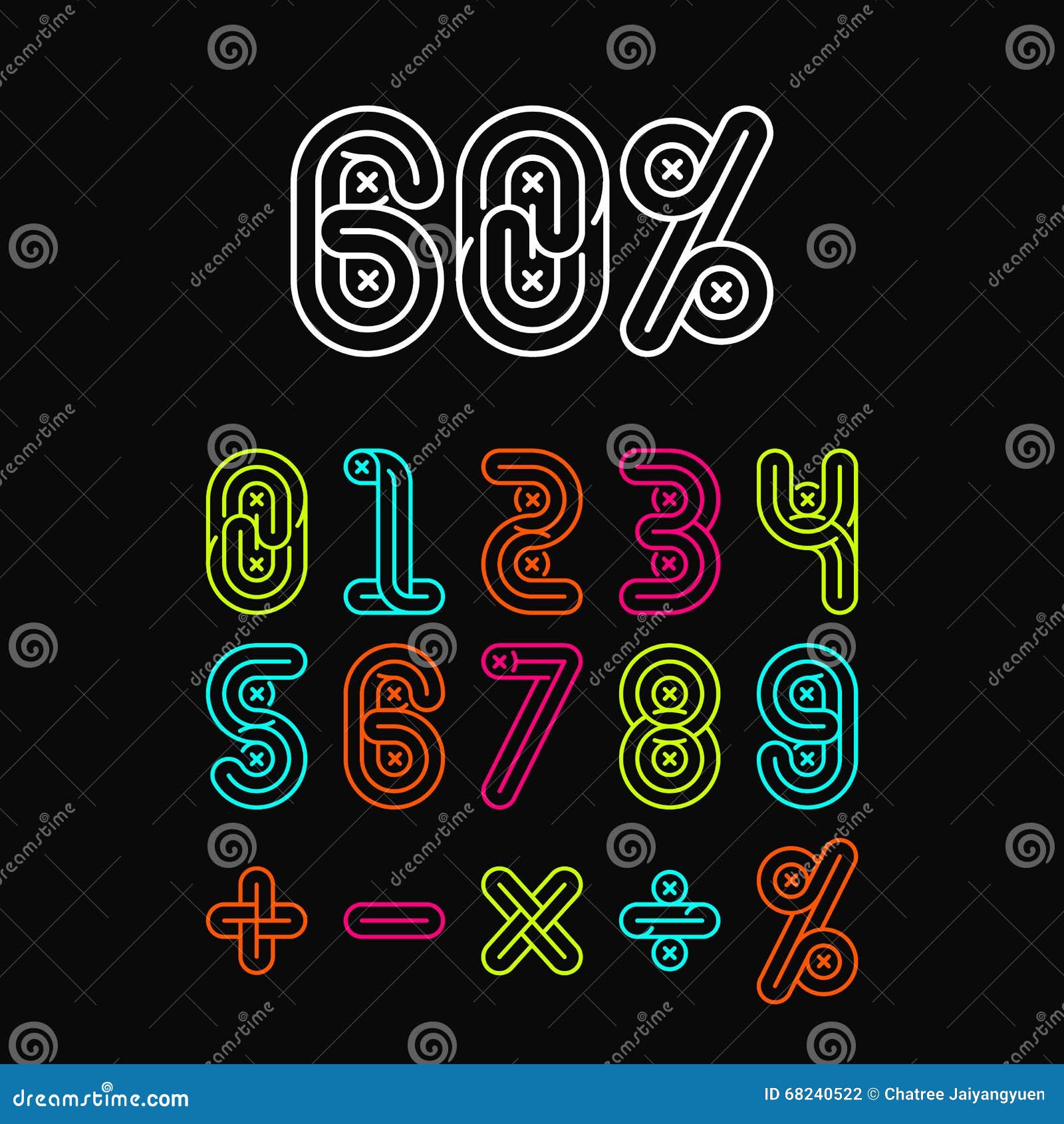 Alphabetic Fonts Numbers Set Stock Vector - Illustration of icon ...