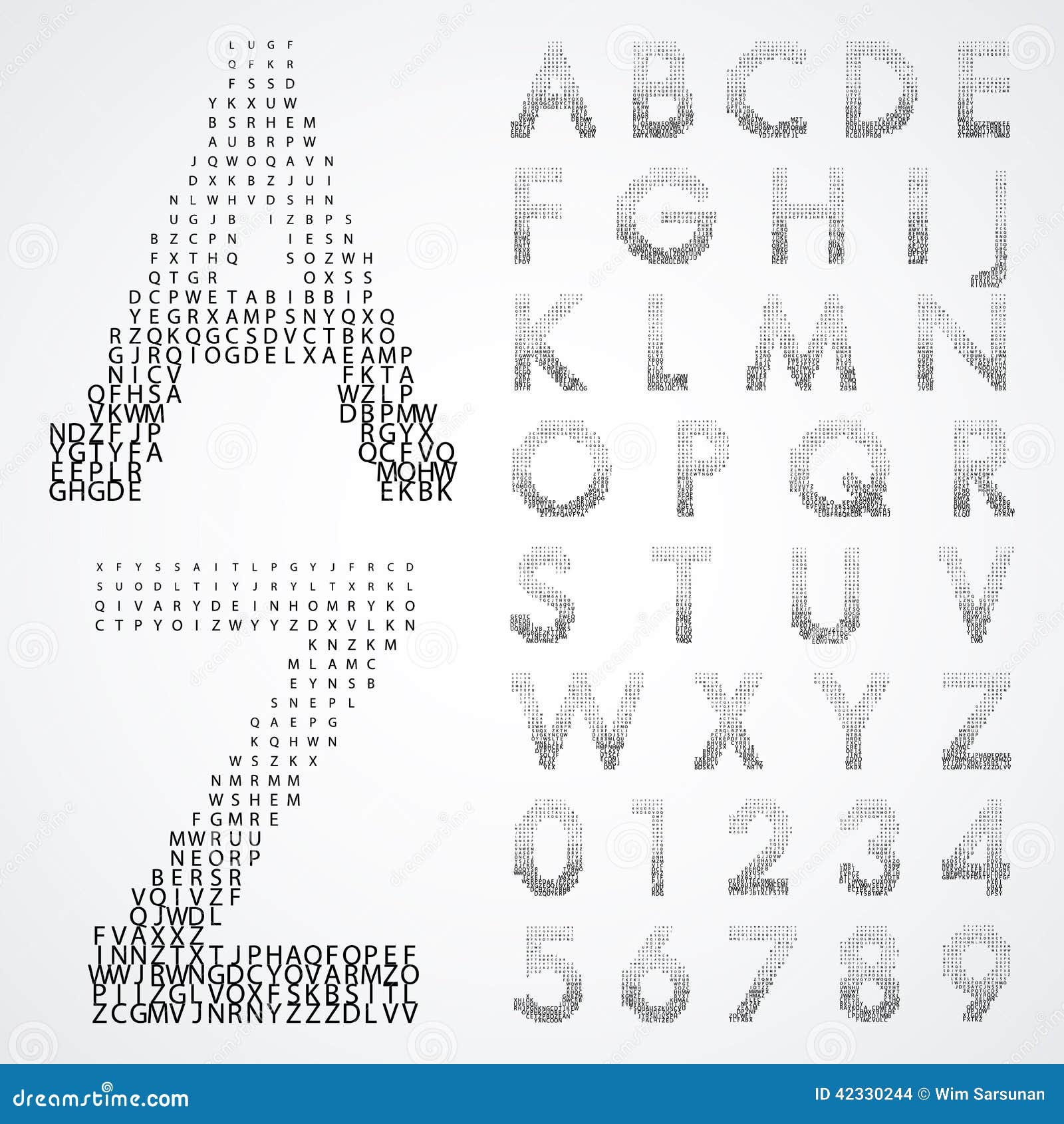 Alphabetic Fonts Capital Letter A To Z Vector Illustration ...