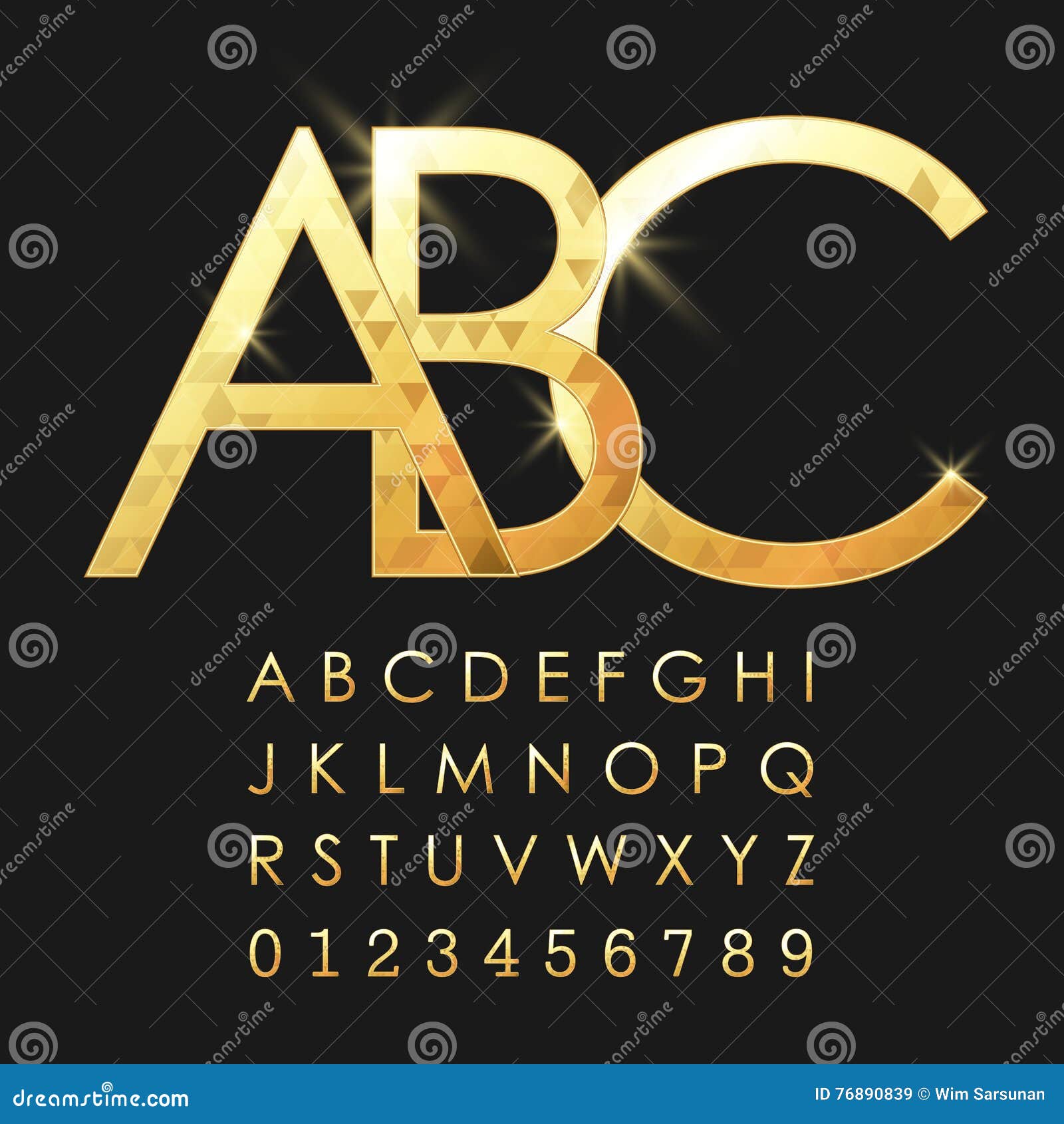 Alphabetic Fonts Capital Letter A To Z Vector Illustration ...