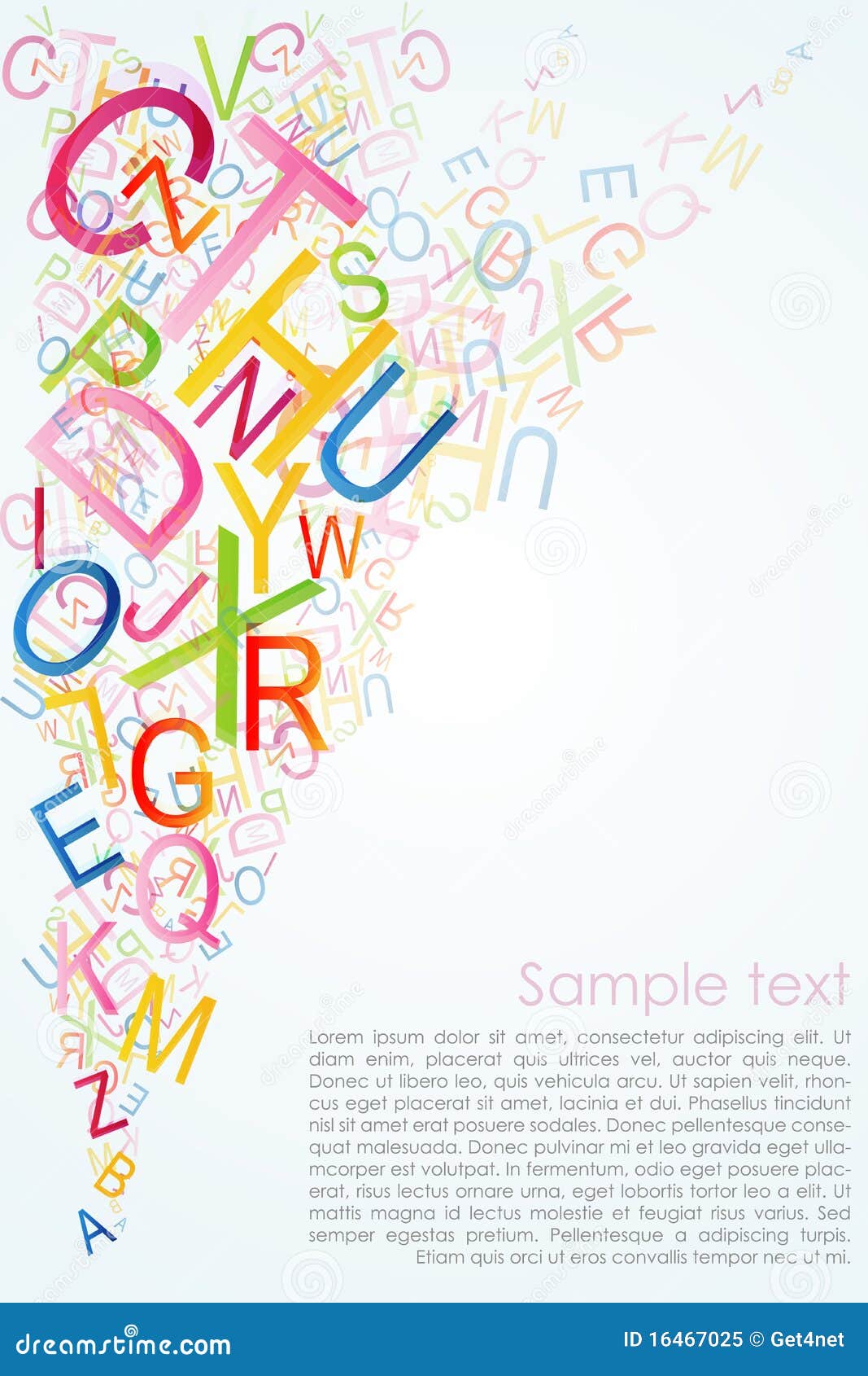 Alphabetical Abstract Background Stock Illustration - Illustration of ...