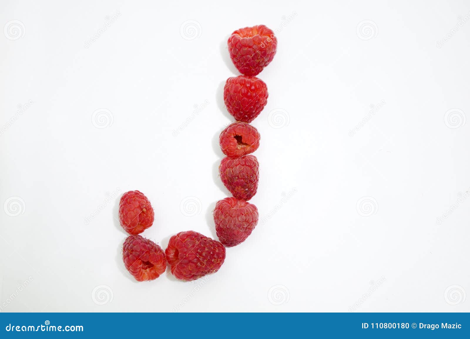 Alphabetical Letters Made of Raspberries Stock Photo - Image of healthy ...