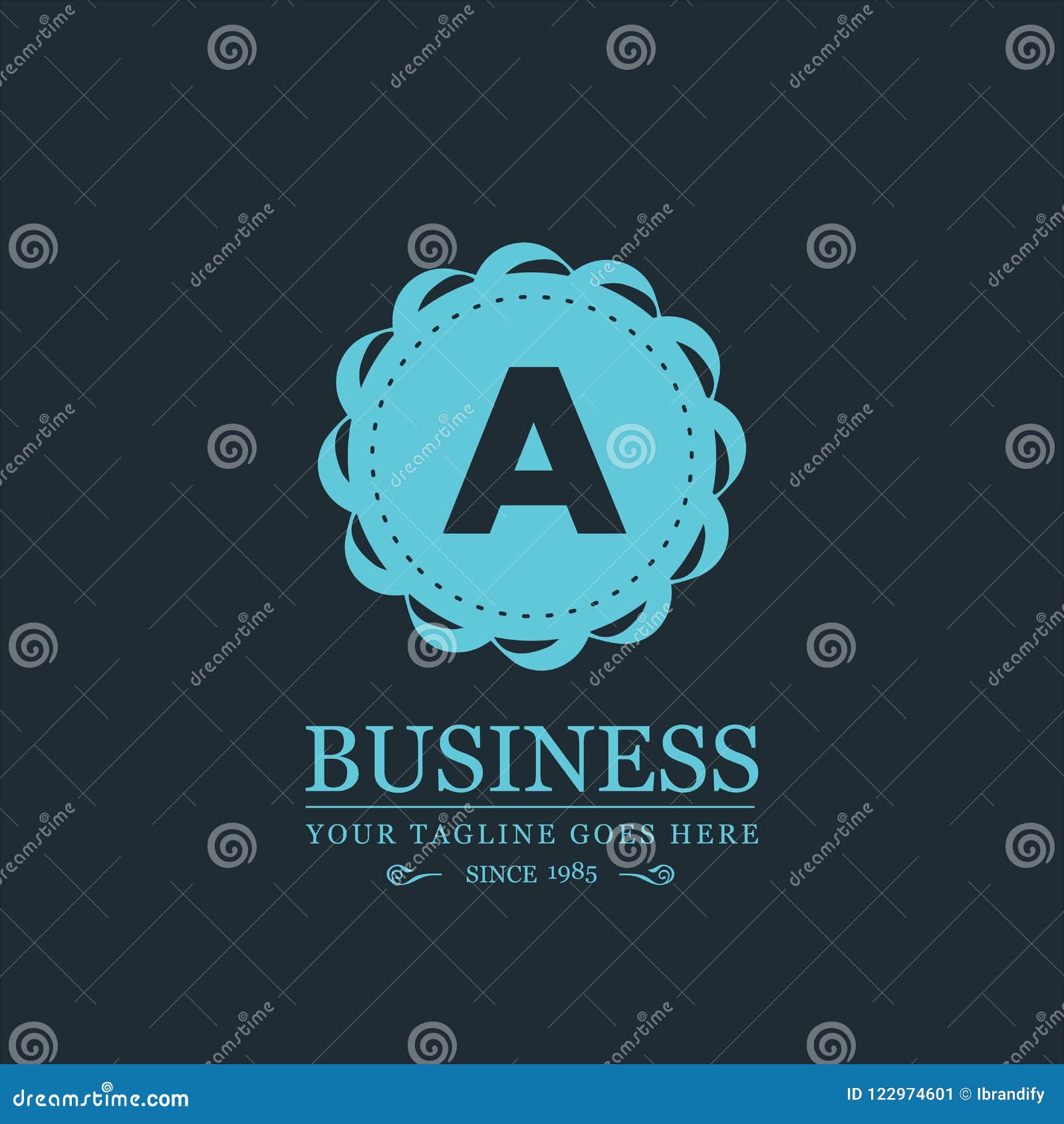 Alphabetical Logo Design and Typography Vector Stock Vector ...