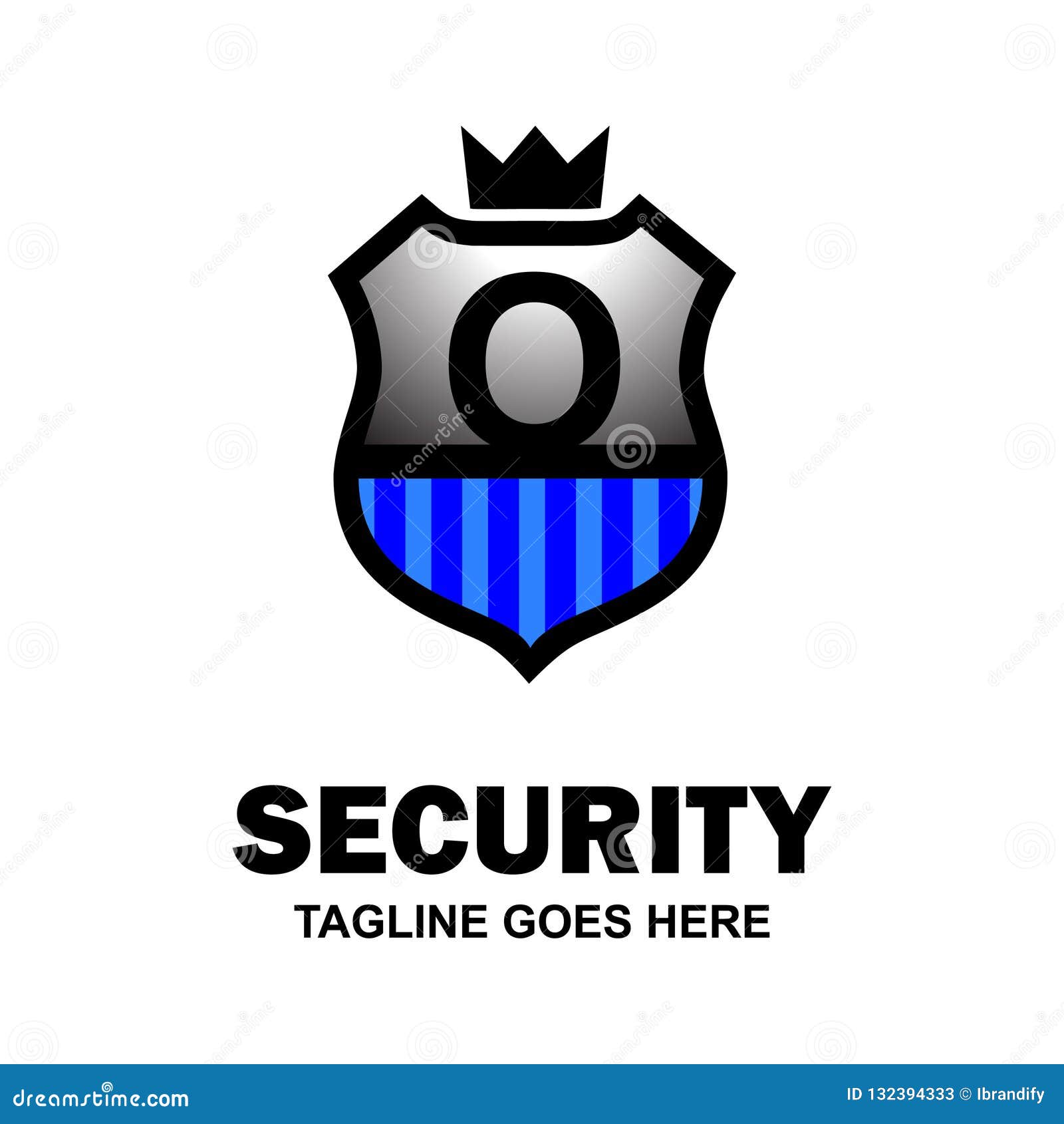 Alphabetical Security Logo Design with Creative Typography Vector Stock ...