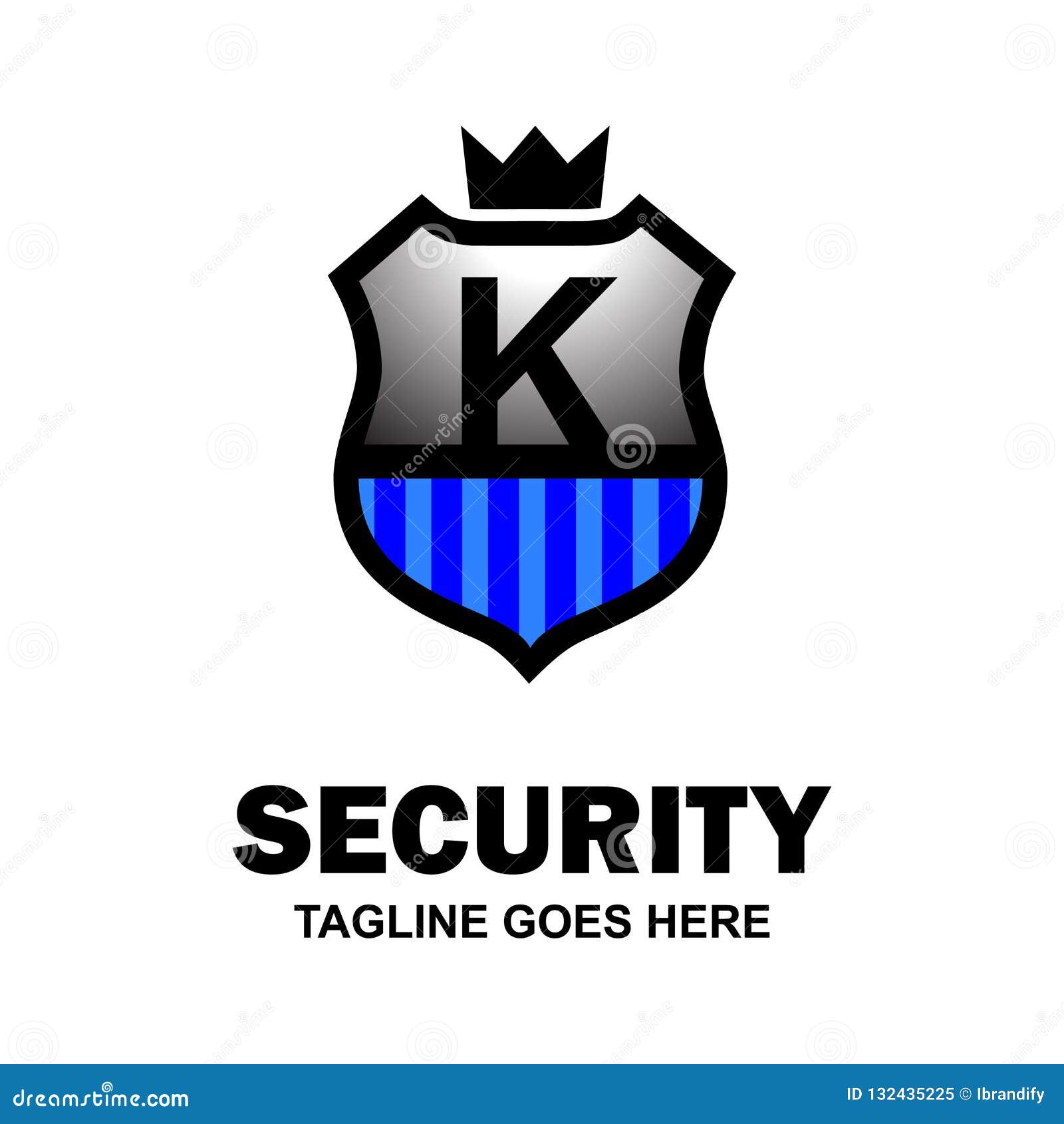 Alphabetical Security Logo Design with Creative Typography Vector Stock ...