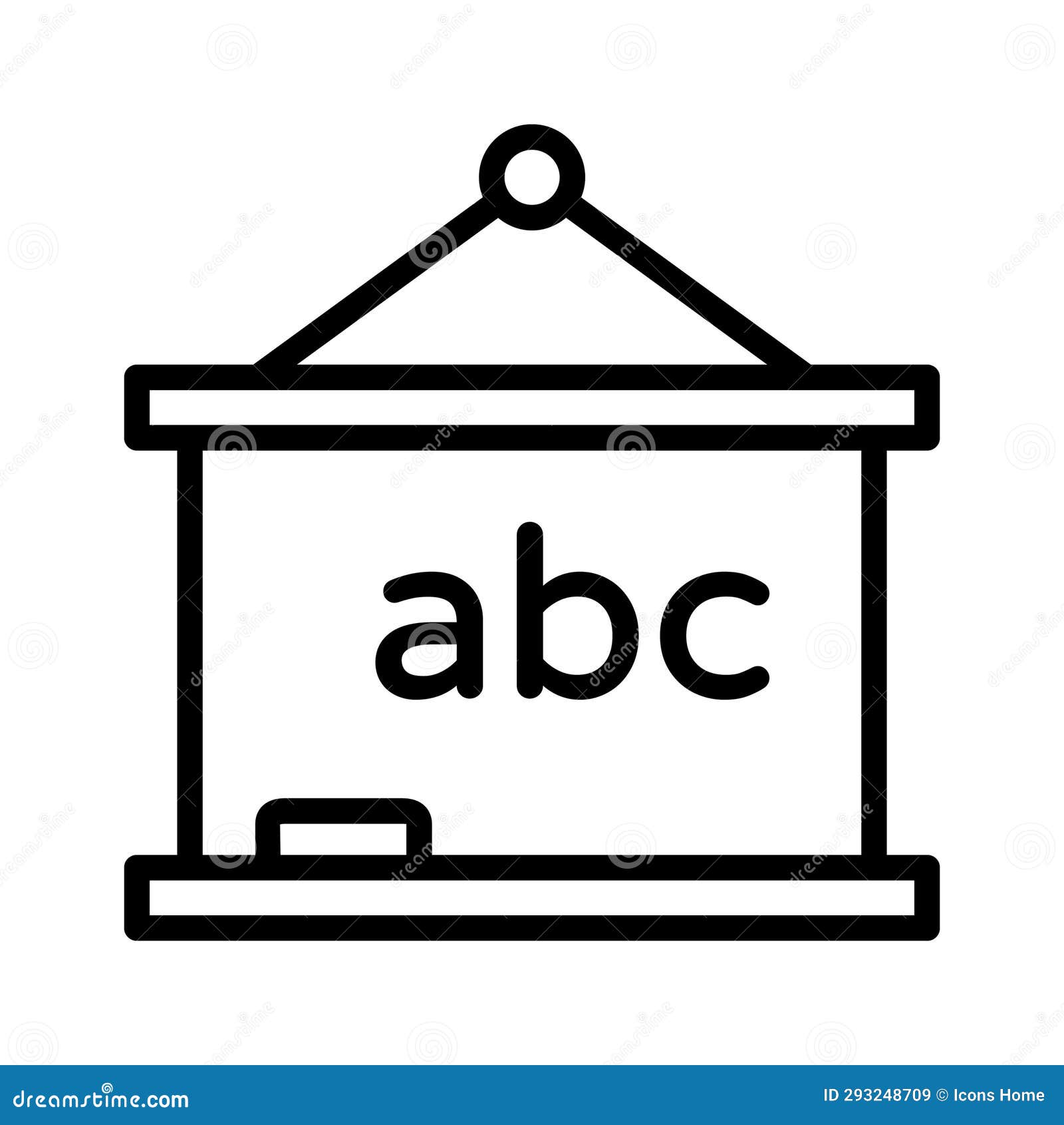 Alphabets of Board, Icon of Class Board, School Board, English Class ...