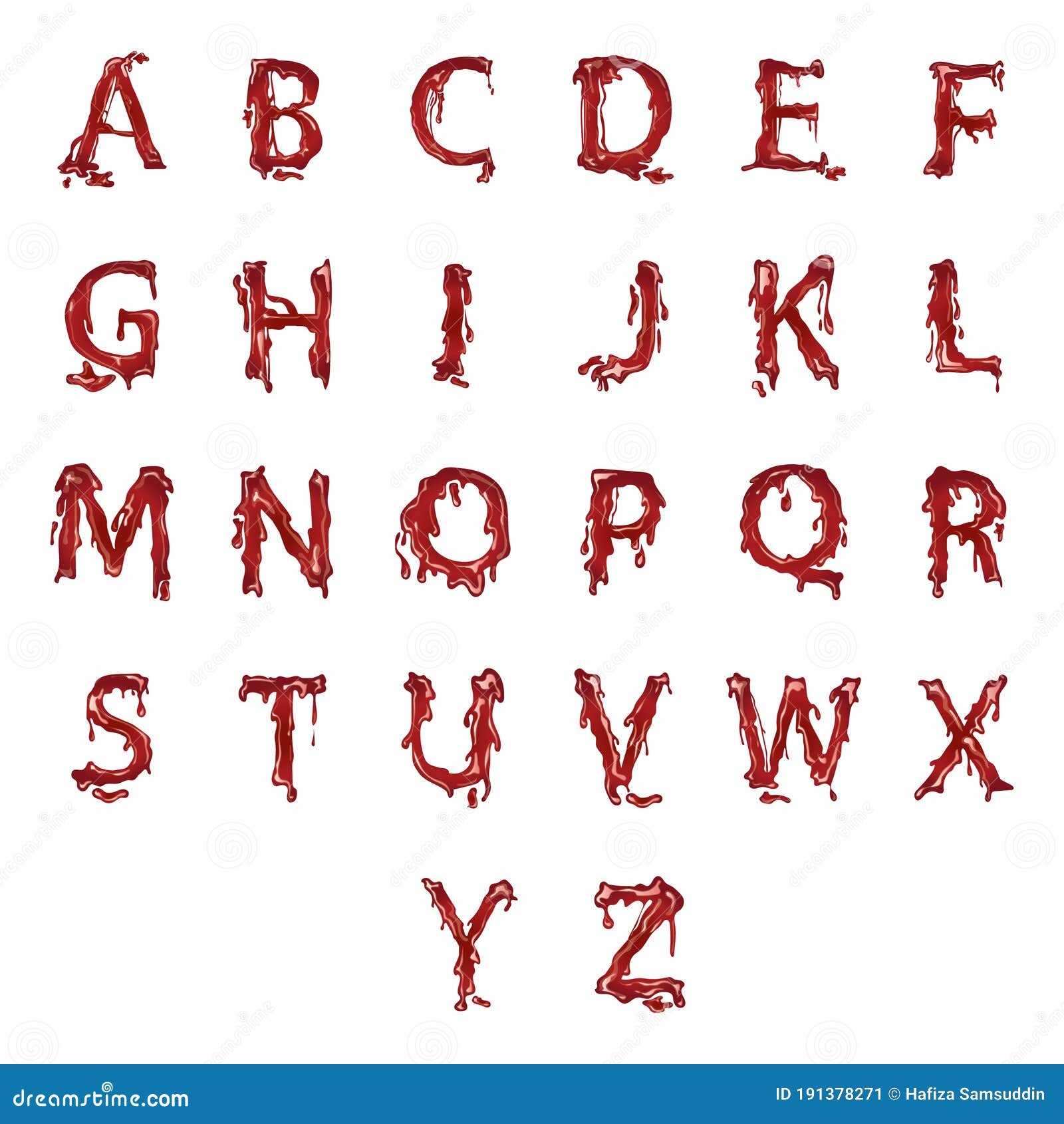 Dripping Blood Isolated On White. Vector Set | CartoonDealer.com #95078195