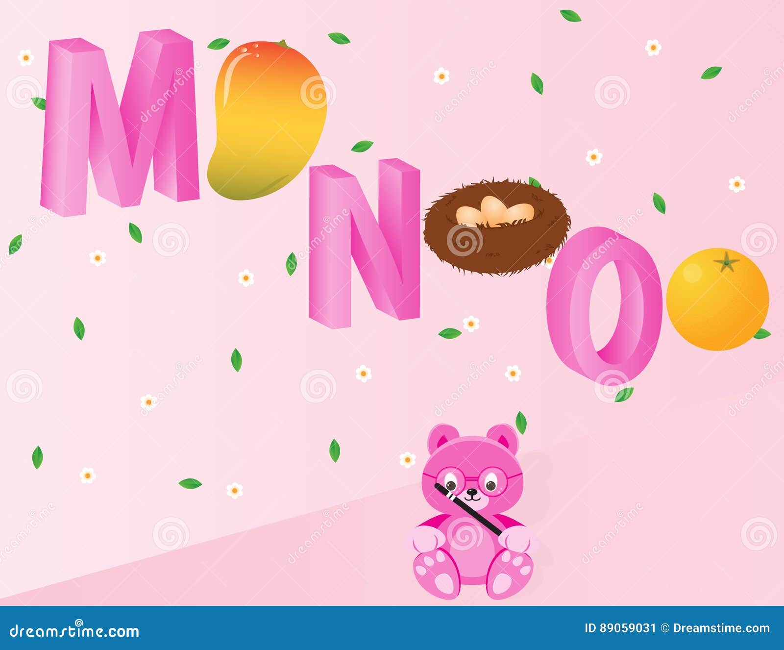 Alphabets for kids- MNO stock vector. Illustration of cute - 89059031