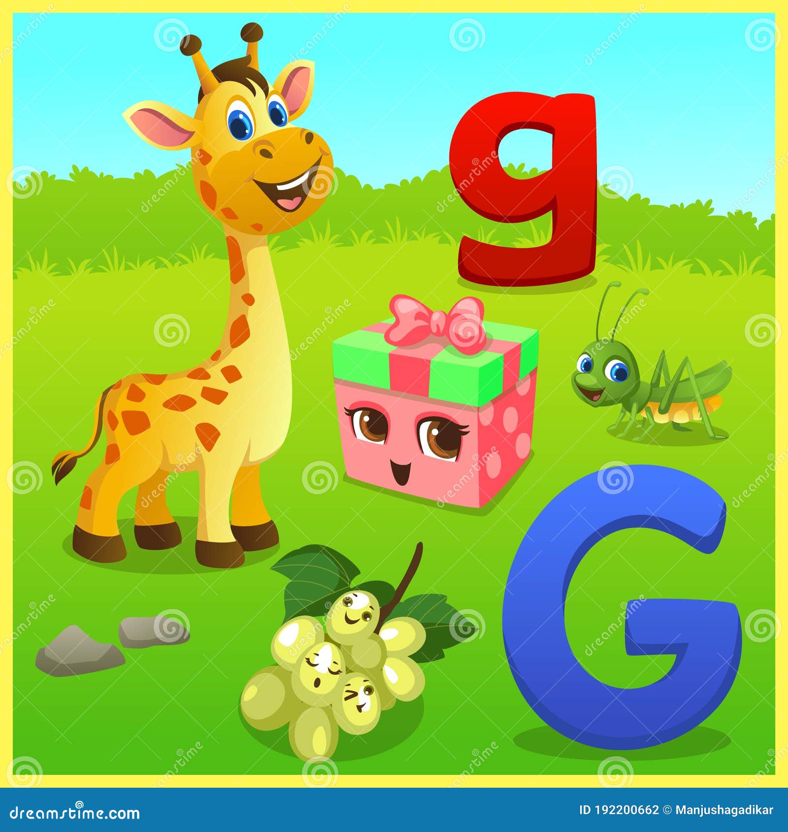 Alphabets Learning for Preschool Kids Stock Vector - Illustration of ...