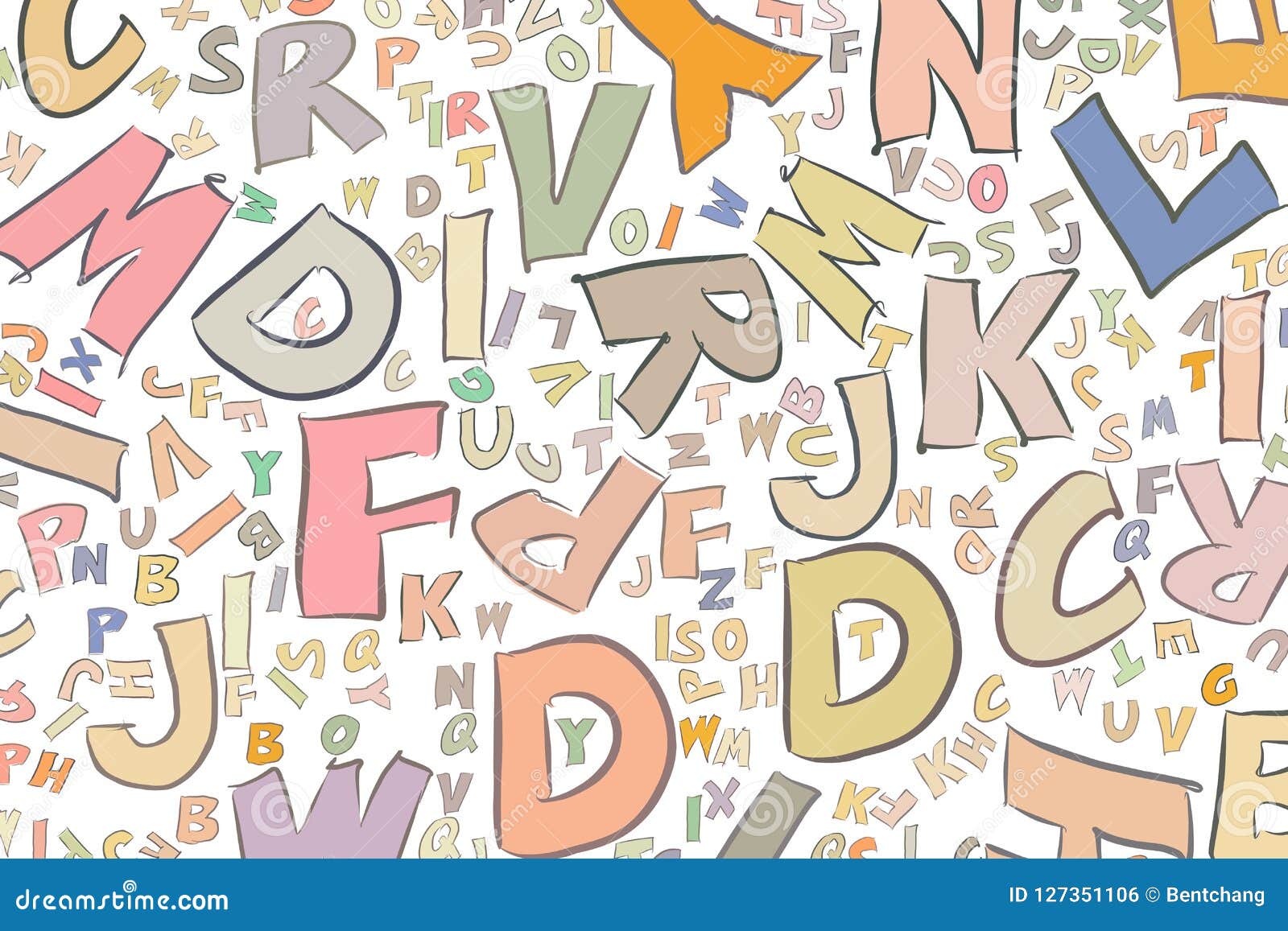 Alphabets Letters Illustrations Background Abstract, Colorful Texture ...