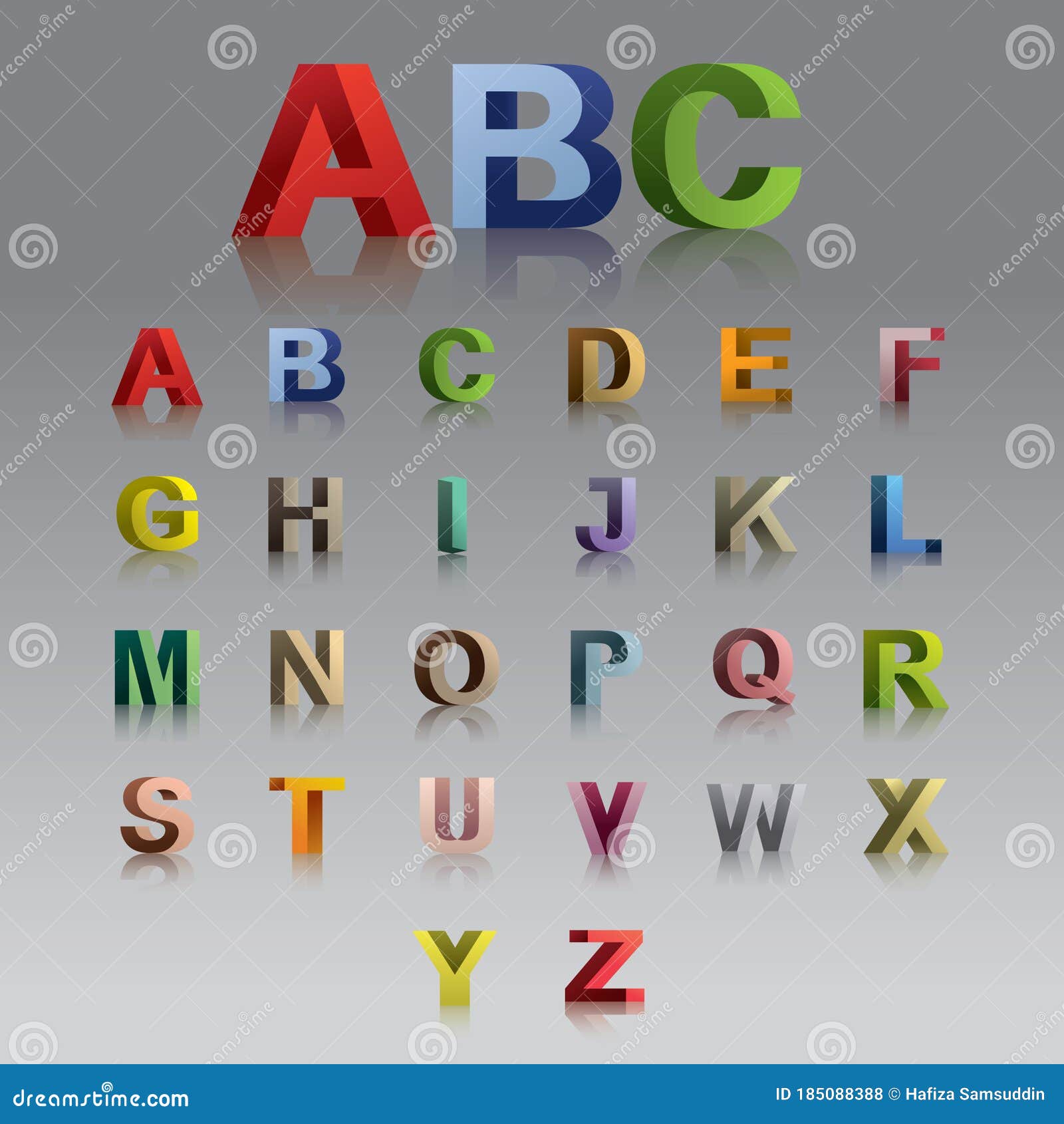 Alphabets. Vector Illustration Decorative Design Stock Vector ...