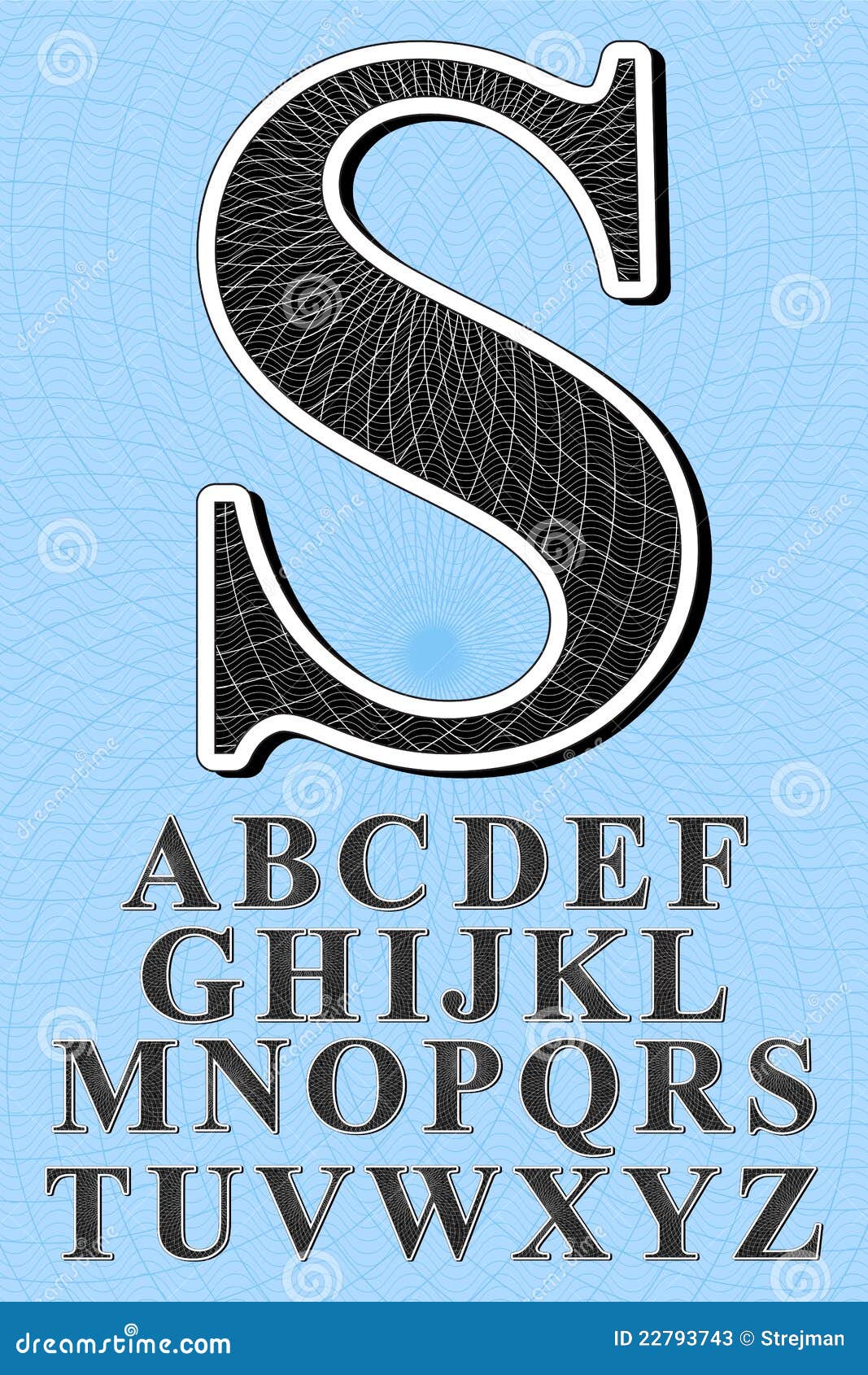 Alphabetsicherheitsdichtung Vektor Abbildung - Illustration von schmutz ...