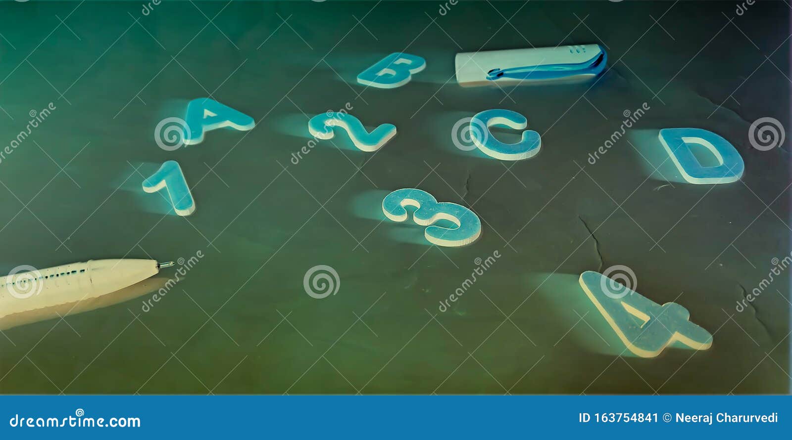 Alphanumeric Letters on Illustrations Background Blue Texture Stock ...