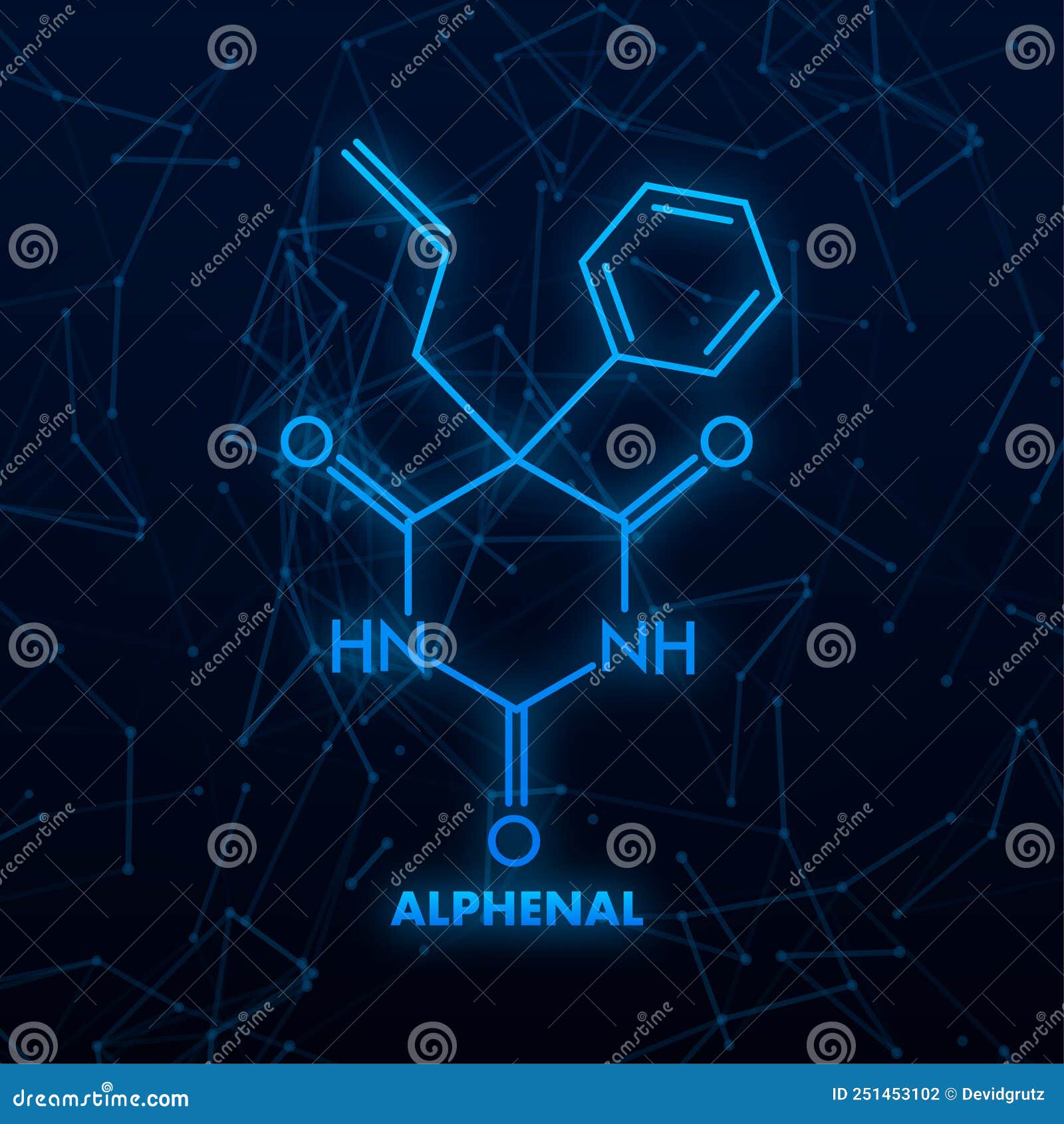 Alphenal Chemical Formula. Alphenal Structural Chemical Formula ...