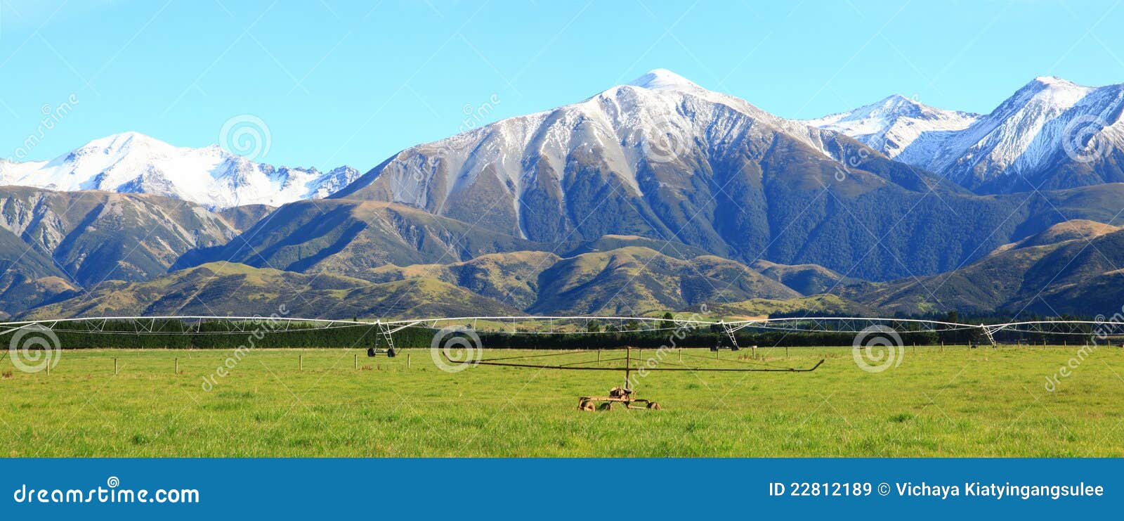 Alpiene Alpen in Nieuw Zeeland Stock Afbeelding - Image of landschap ...