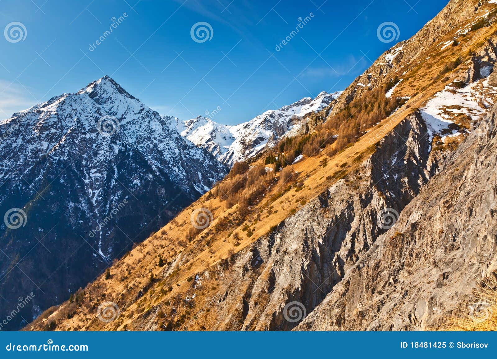 Alpin landscape stock image. Image of frost, glacier - 18481425