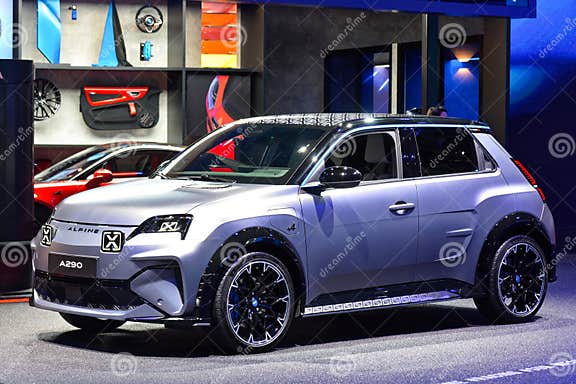 Alpine A290 - 90th MONDIAL DE L’AUTO 2024 Editorial Photo - Image of ...