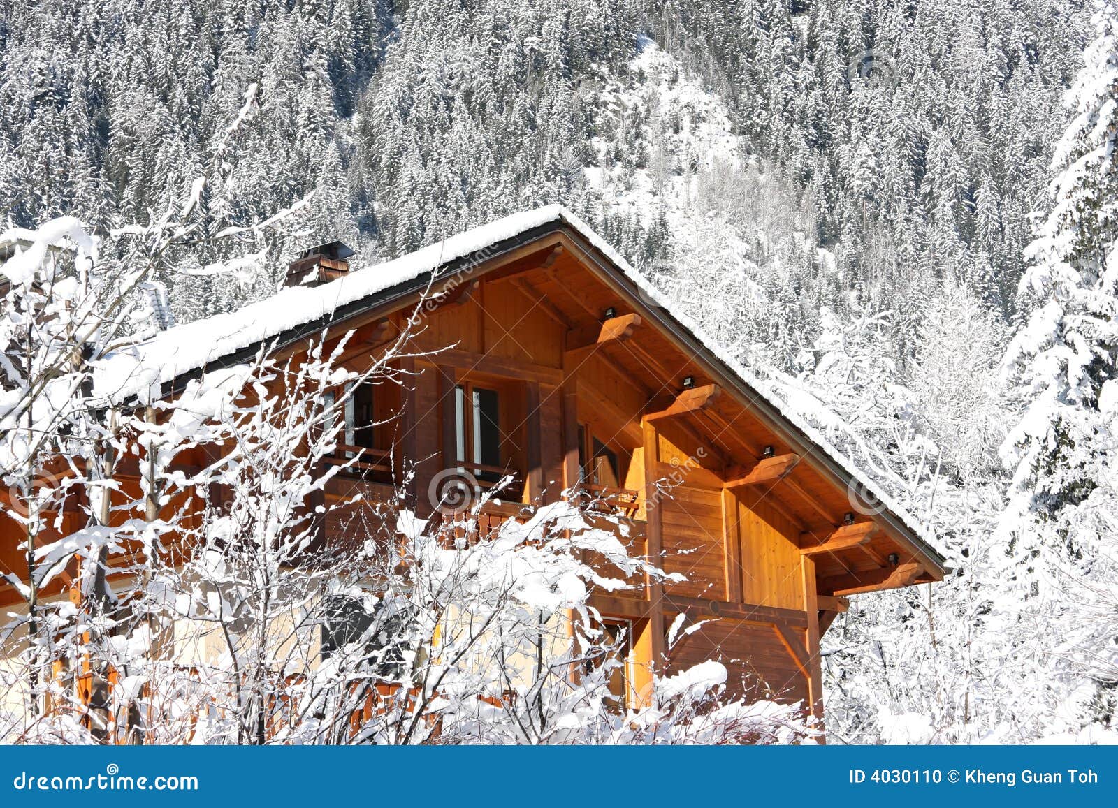 Alpine cabin stock photo. Image of france, alpine, chalet - 4030110