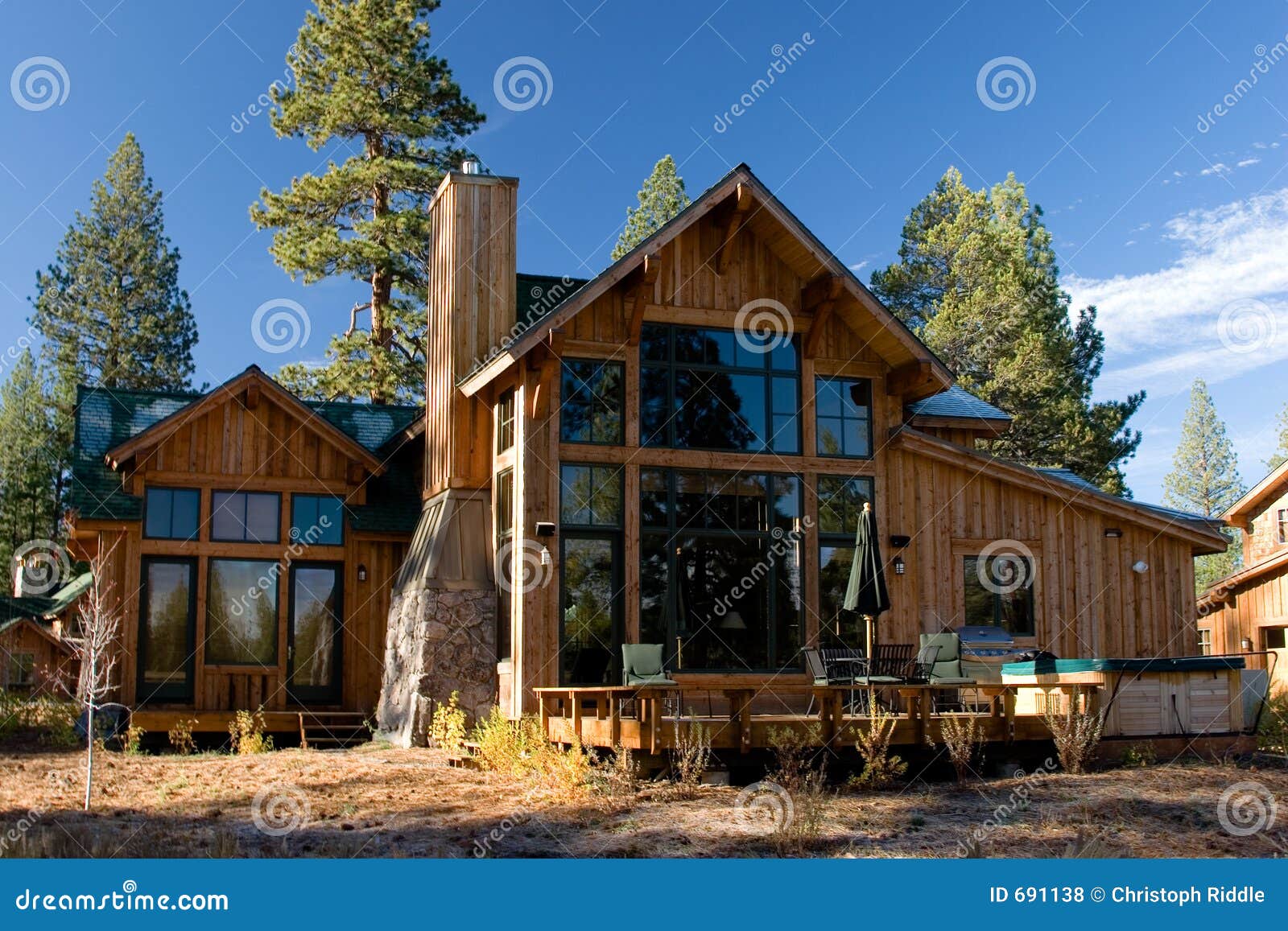 Alpine Cabin stock photo. Image of cottage, develop, cloud - 691138
