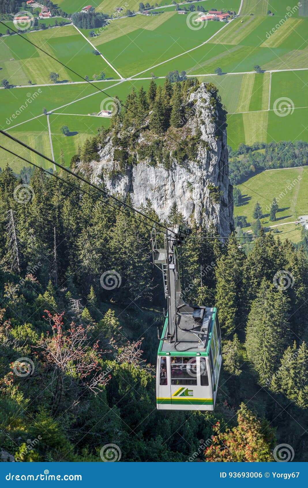 Alpine cable car editorial photo. Image of alpine, bavarian - 93693006