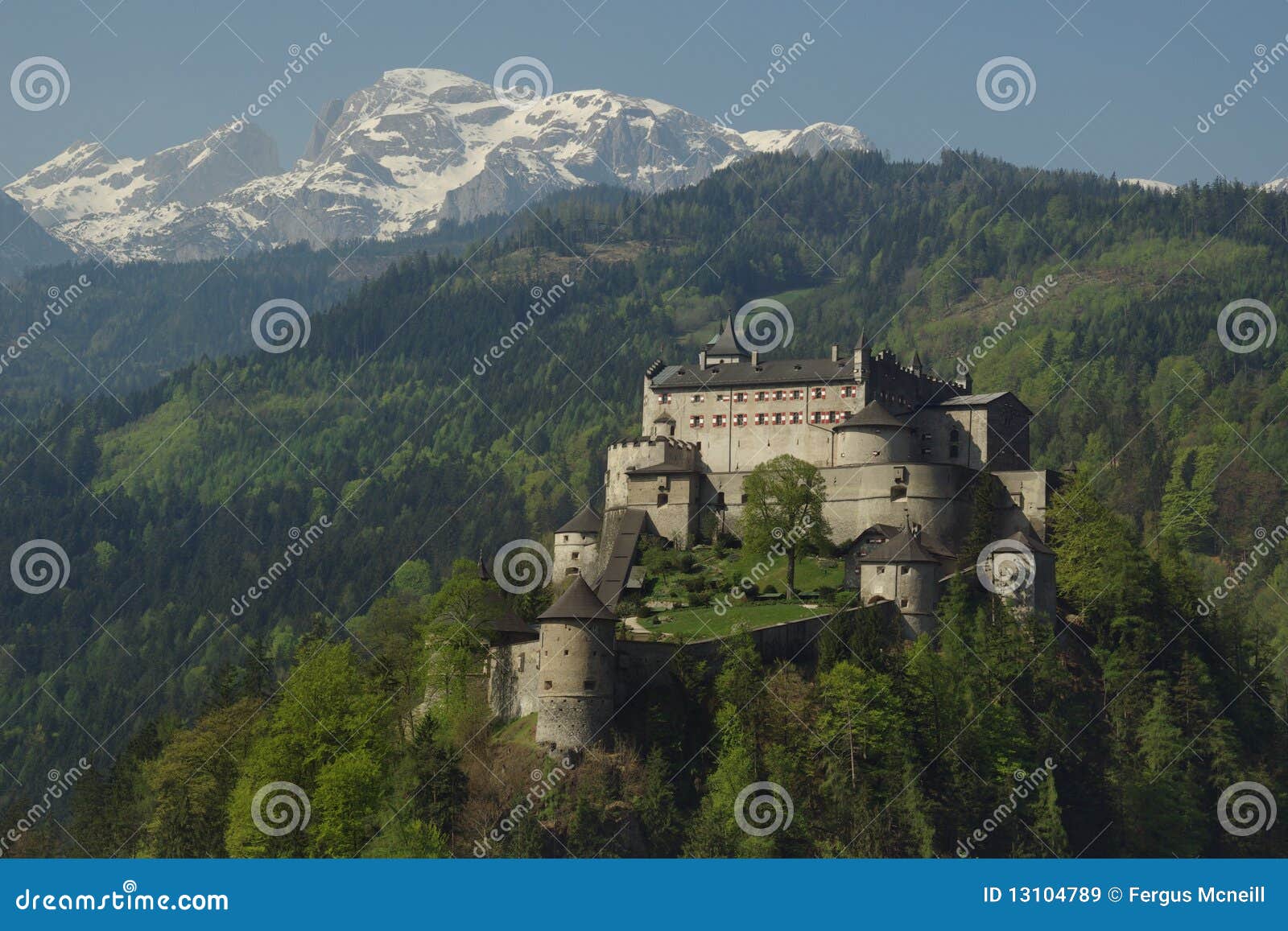 Alpine Castle stock image. Image of sound, eagles, building - 13104789