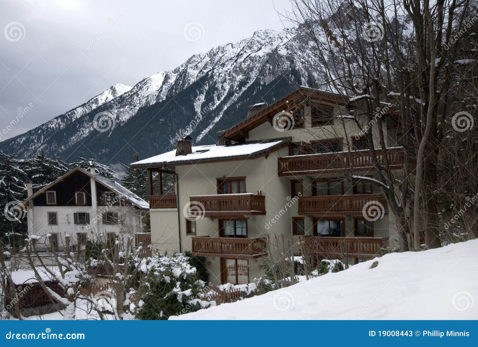 Alpine Chalets, France stock image. Image of style, residence - 19008443