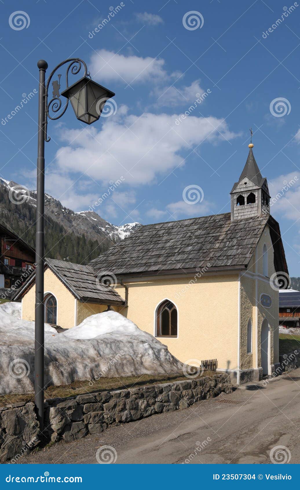 Alpine chapel stock photo. Image of church, countryside - 23507304