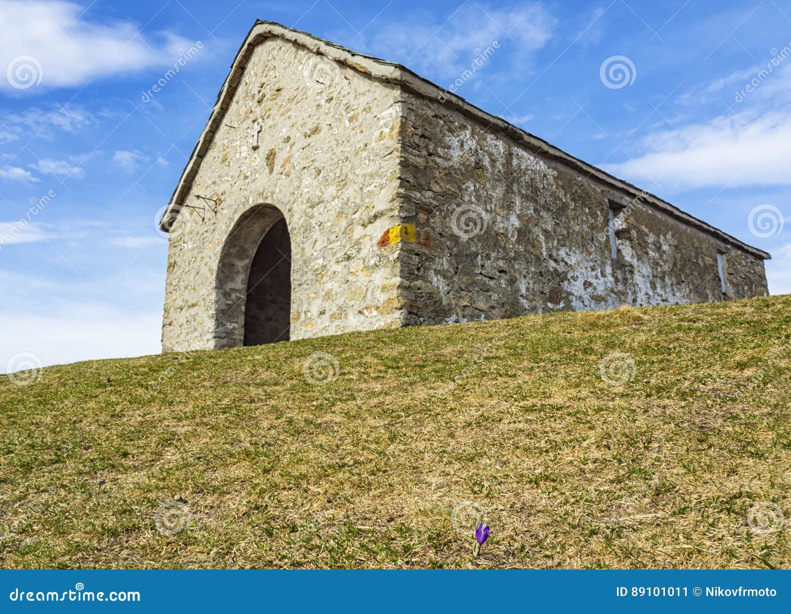 Alpine chapel stock image. Image of catholic, building - 89101011