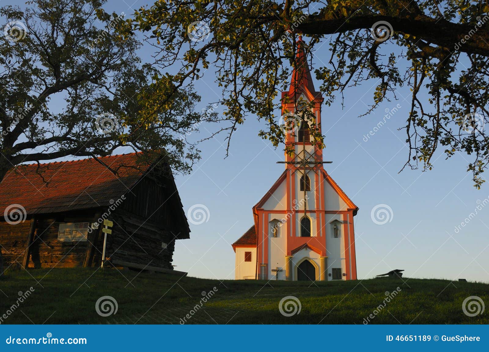 Alpine Chapel stock image. Image of refuge, chapel, church - 46651189