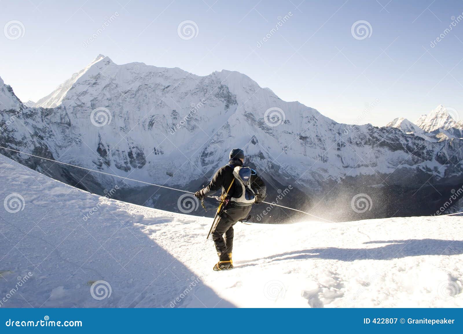 Alpine Climber - Nepal stock image. Image of adventure - 422807