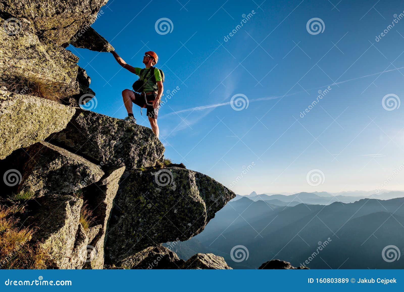 Alpine Climbing in Austrian Alps Stock Image - Image of adventure ...