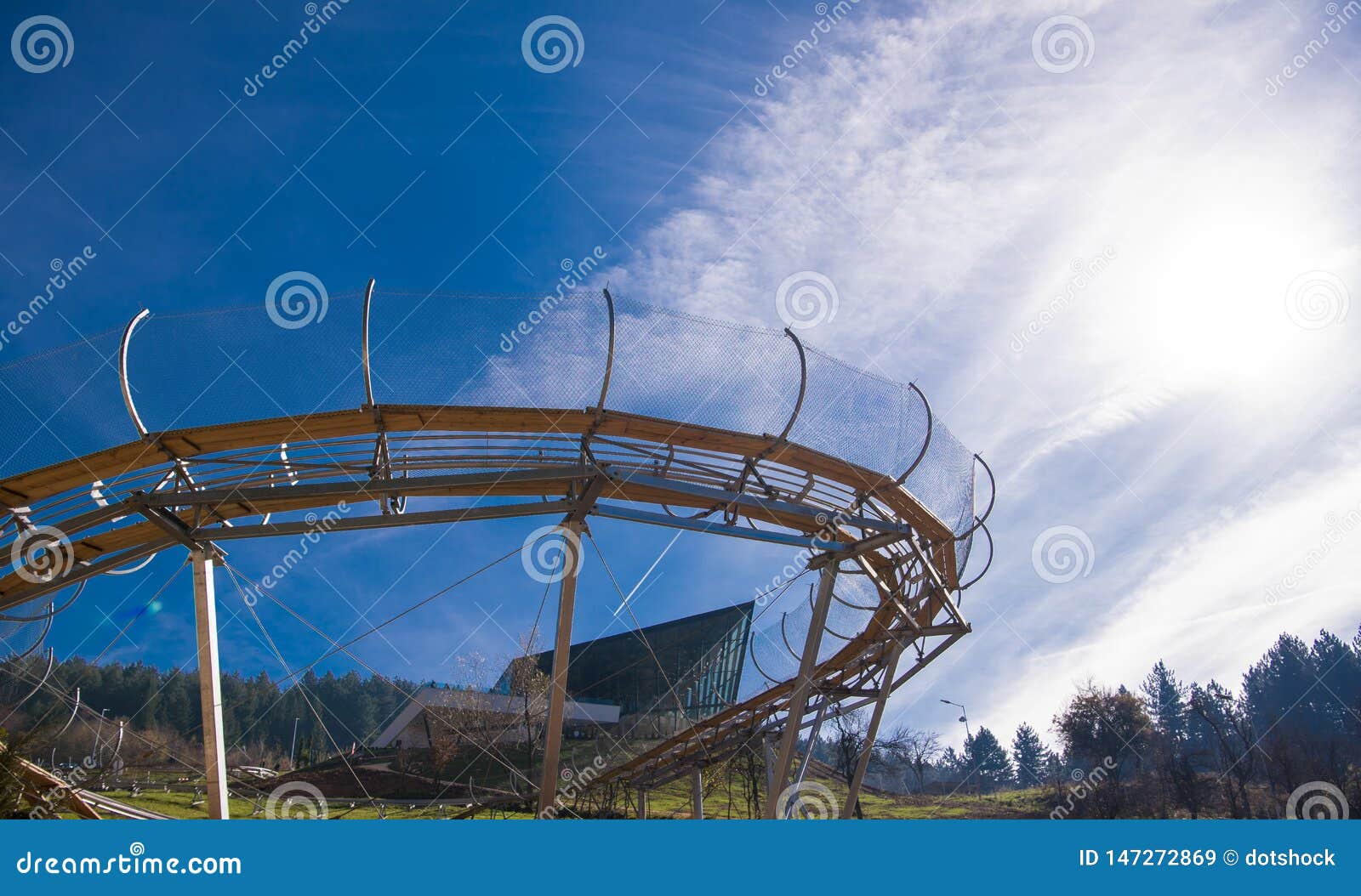 Alpine coaster stock image. Image of landmark, pleasure - 147272869