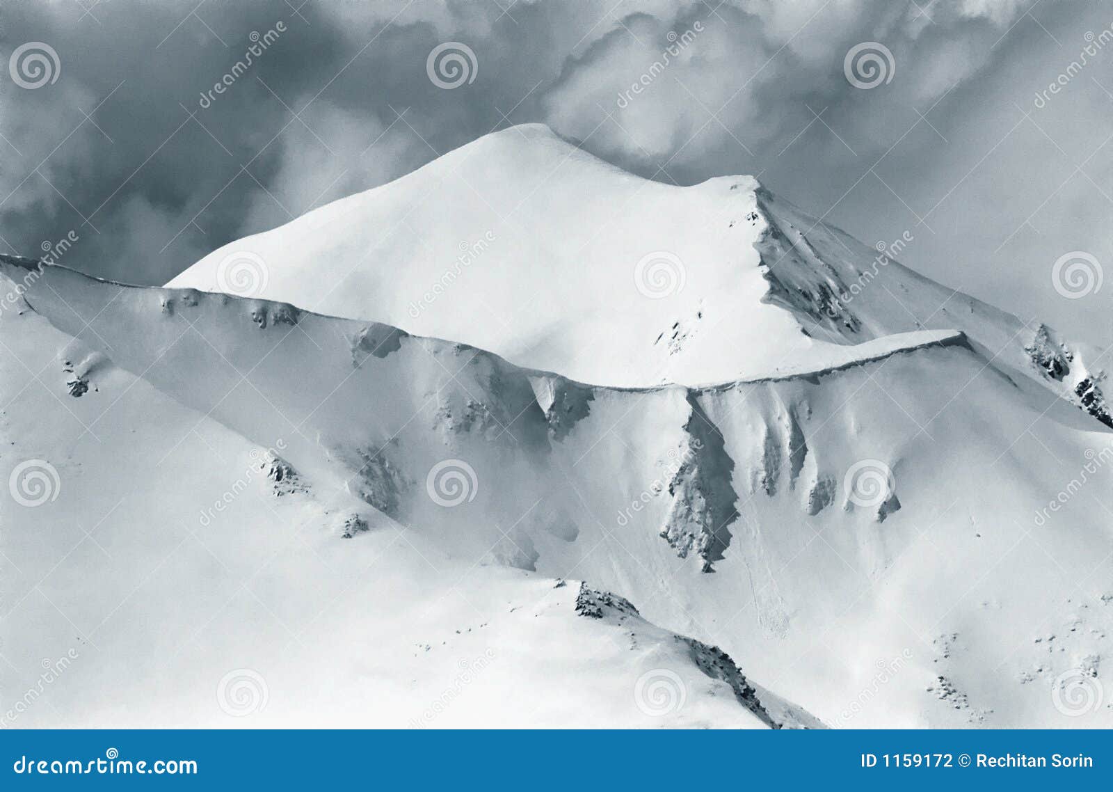 Alpine curves stock photo. Image of ridge, outdoor, white - 1159172