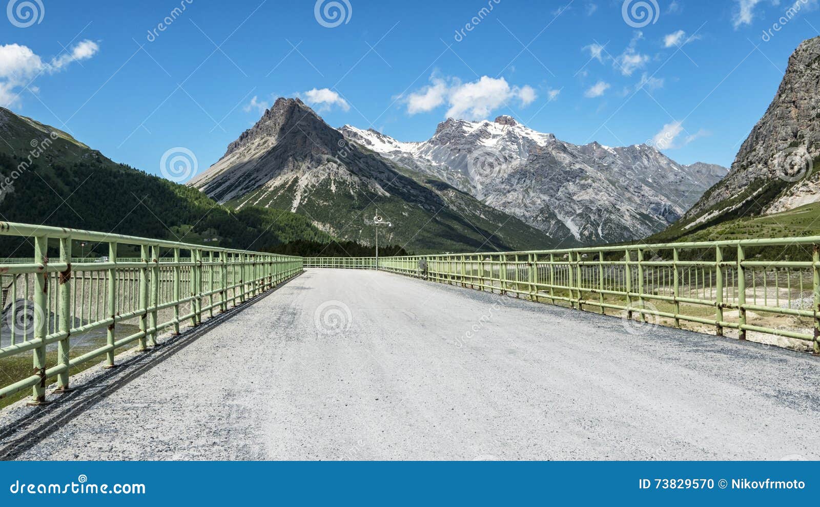 Alpine dam stock photo. Image of outdoors, panoramic - 73829570