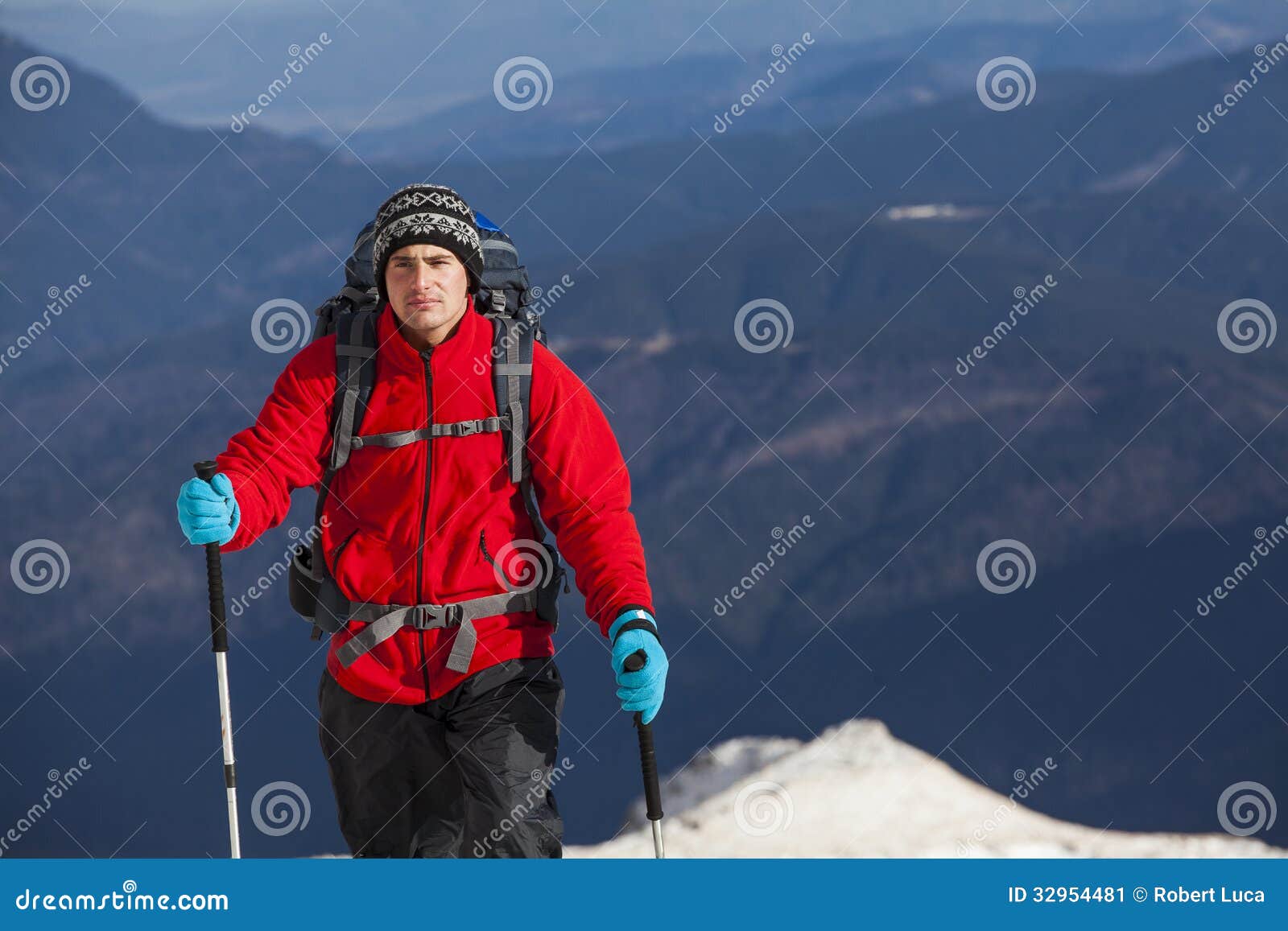 Alpine expedition stock image. Image of hiking, hiker - 32954481