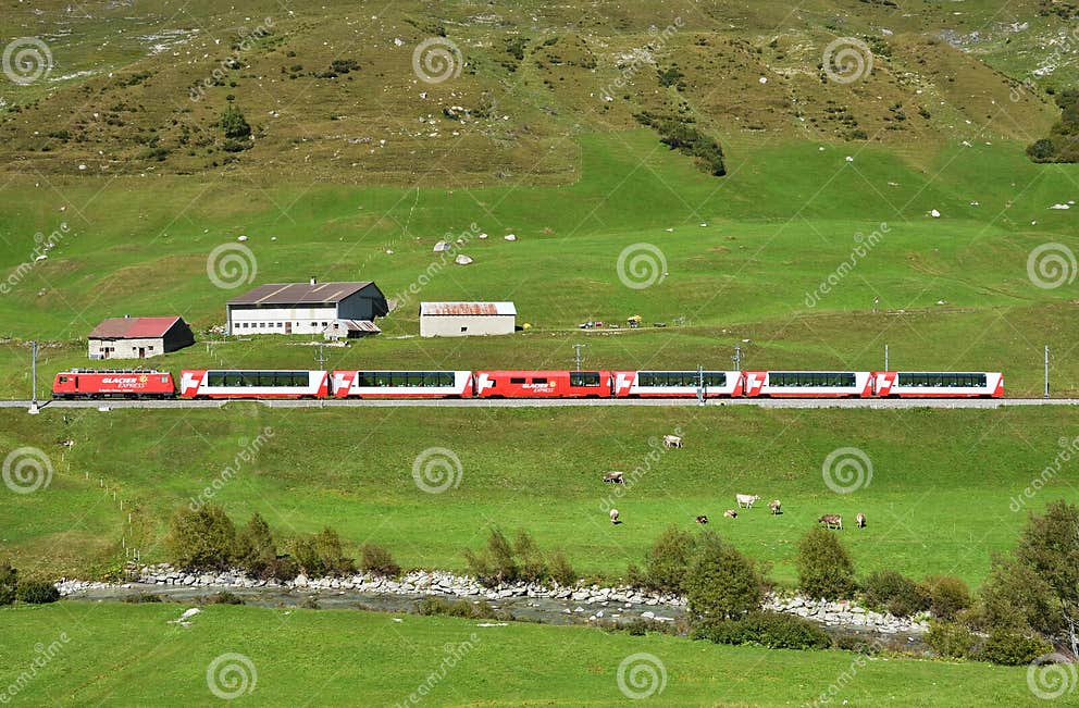 Alpine express editorial stock image. Image of nature - 29074494