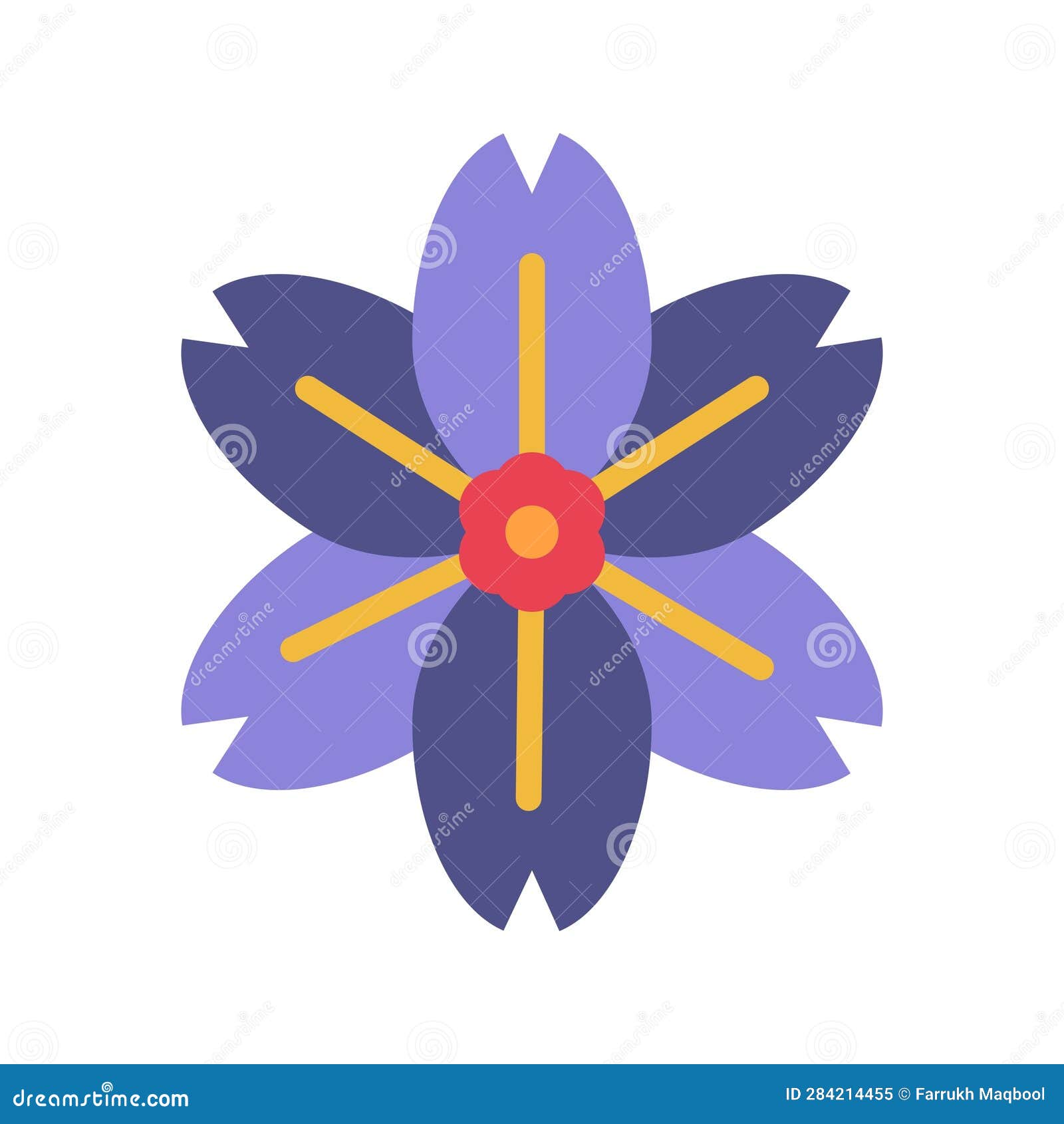 Alpine Forget Me Not Icon Image. Stock Vector - Illustration of plant ...