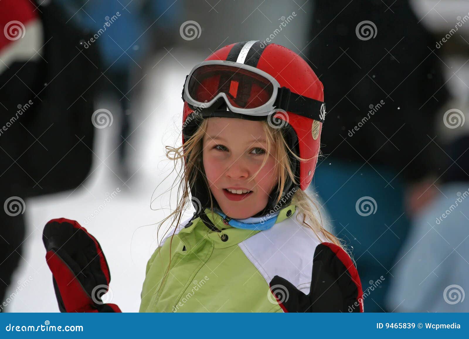 Alpine Girl stock image. Image of protection, blond, sport - 9465839