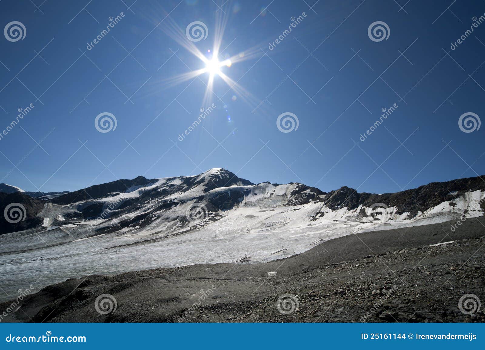 Alpine glacier stock photo. Image of coldly, rock, snow - 25161144