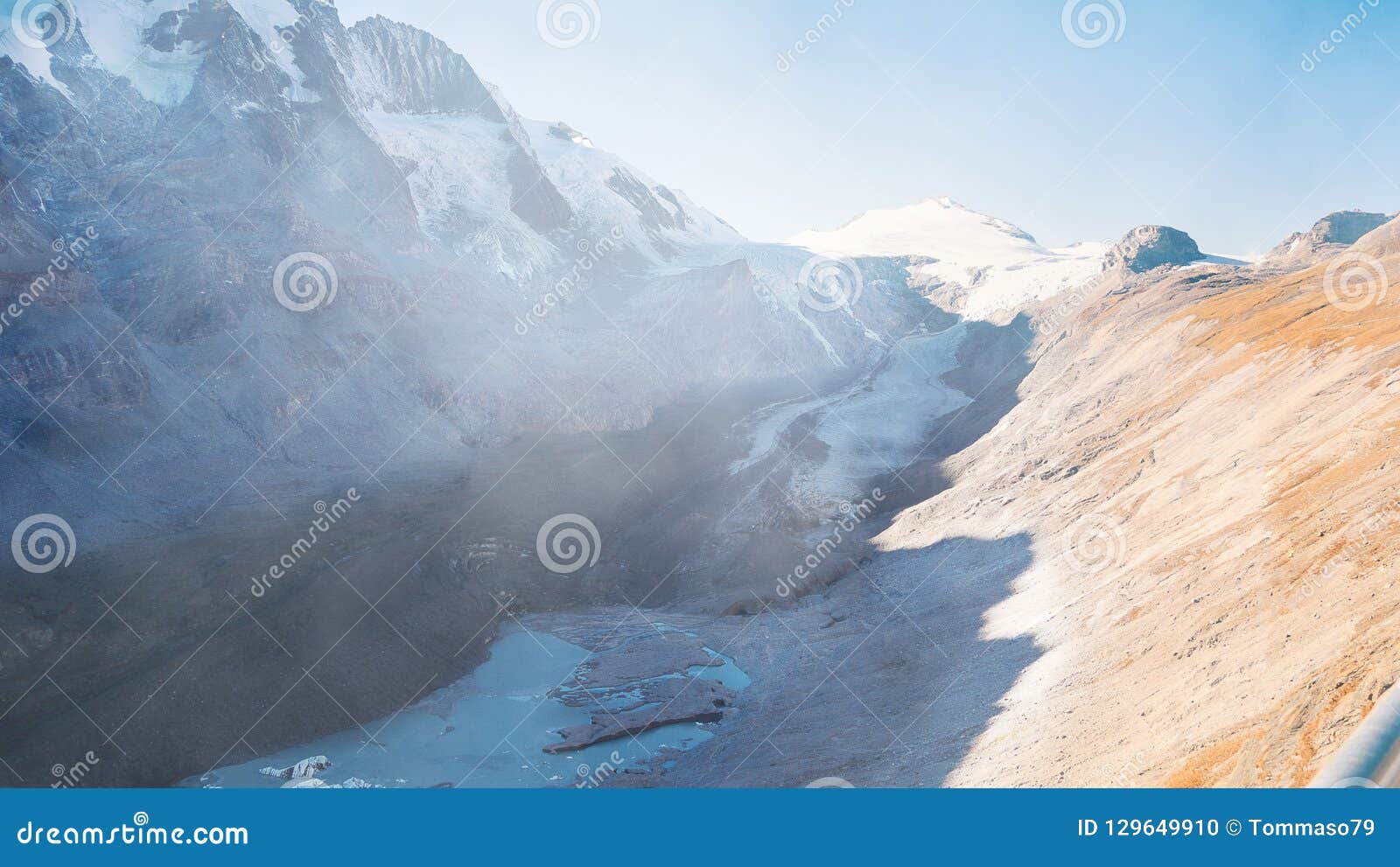 Alpine Glacier Getitng Smaller because Climate Change Stock Photo ...